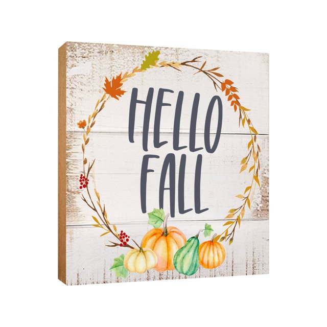 LifeSong Milestones Rustic Fall Decor, Farmhouse Tabletop Fall ...