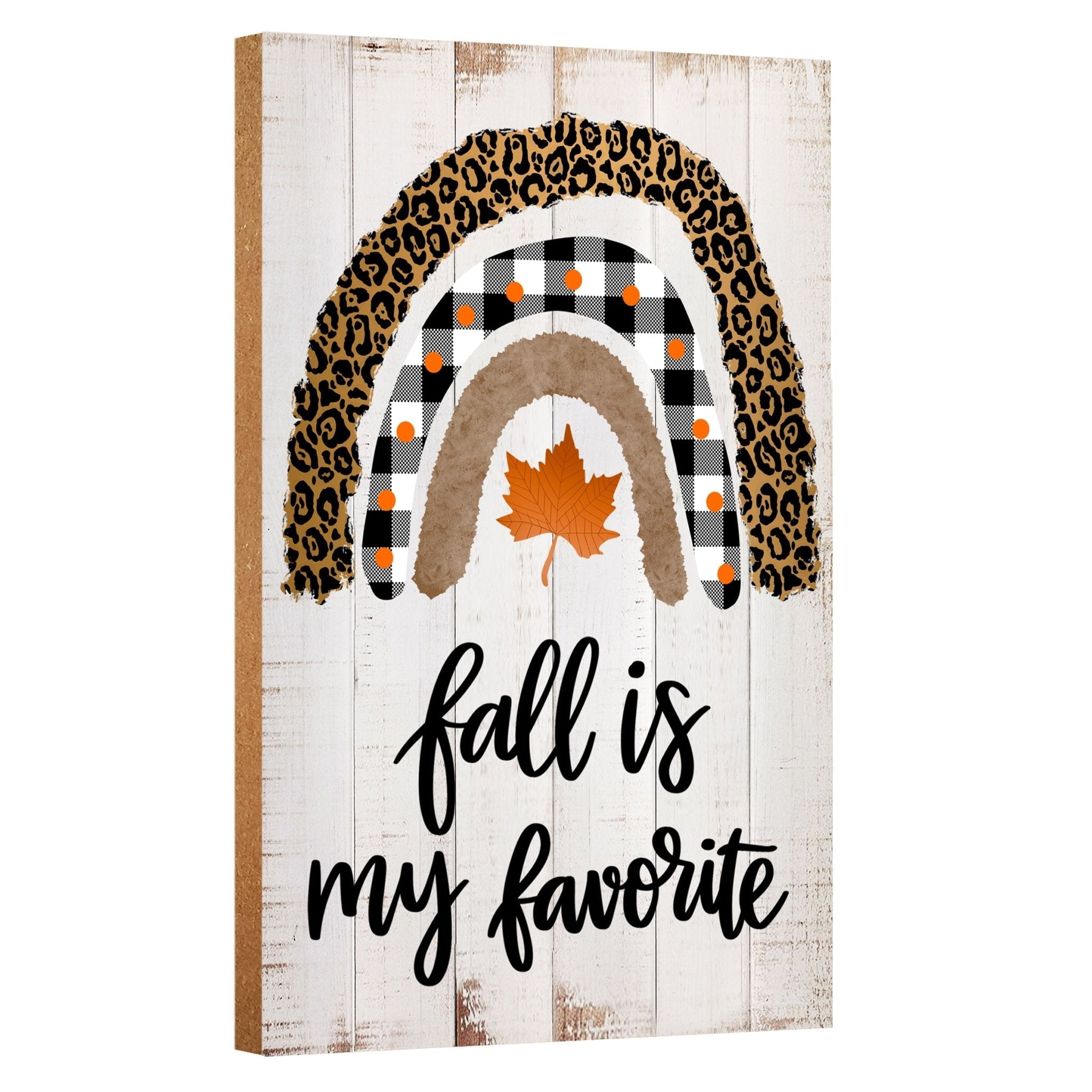 LifeSong Milestones Rustic Fall Decor, Tabletop Sign for Fall ...