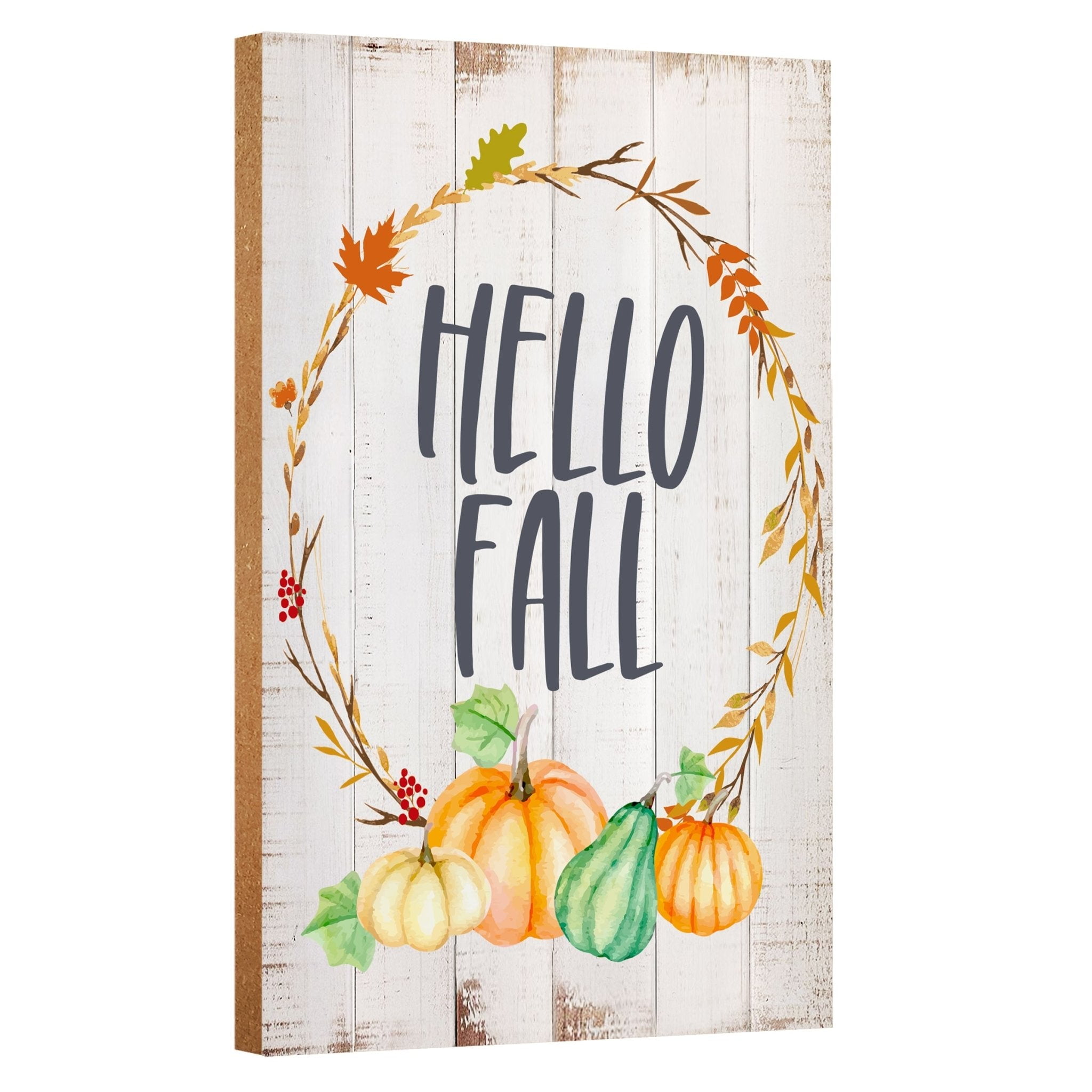 LifeSong Milestones Rustic Fall Decor, Tabletop Sign for Fall ...