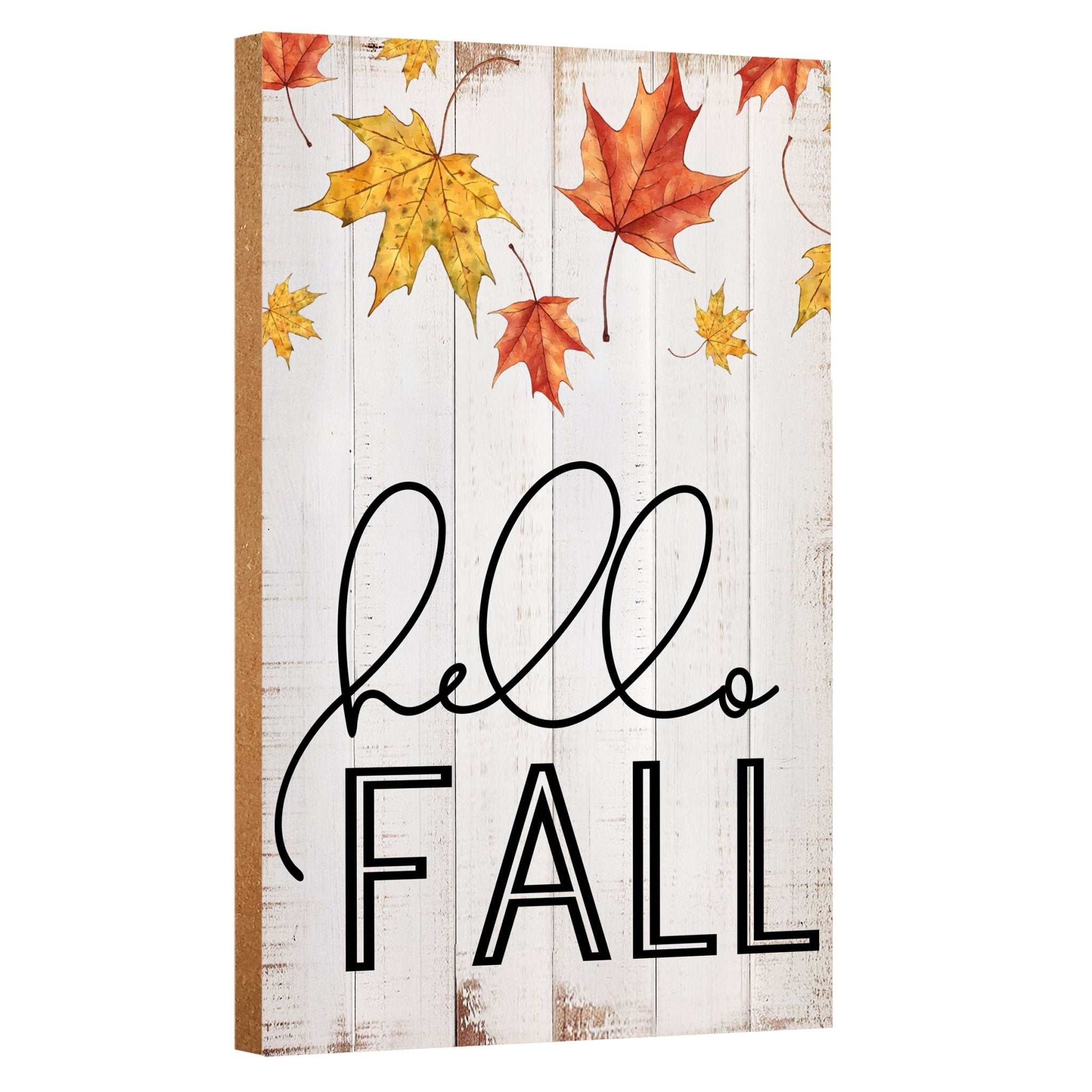 LifeSong Milestones Rustic Fall Decor, Tabletop Sign for Fall ...