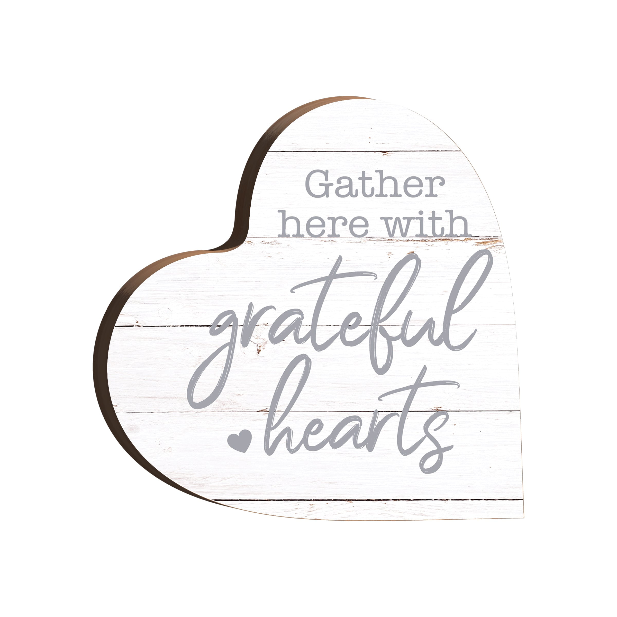 LifeSong Milestones Rustic Inspirational Heart Block Sign for Farmhouse ...