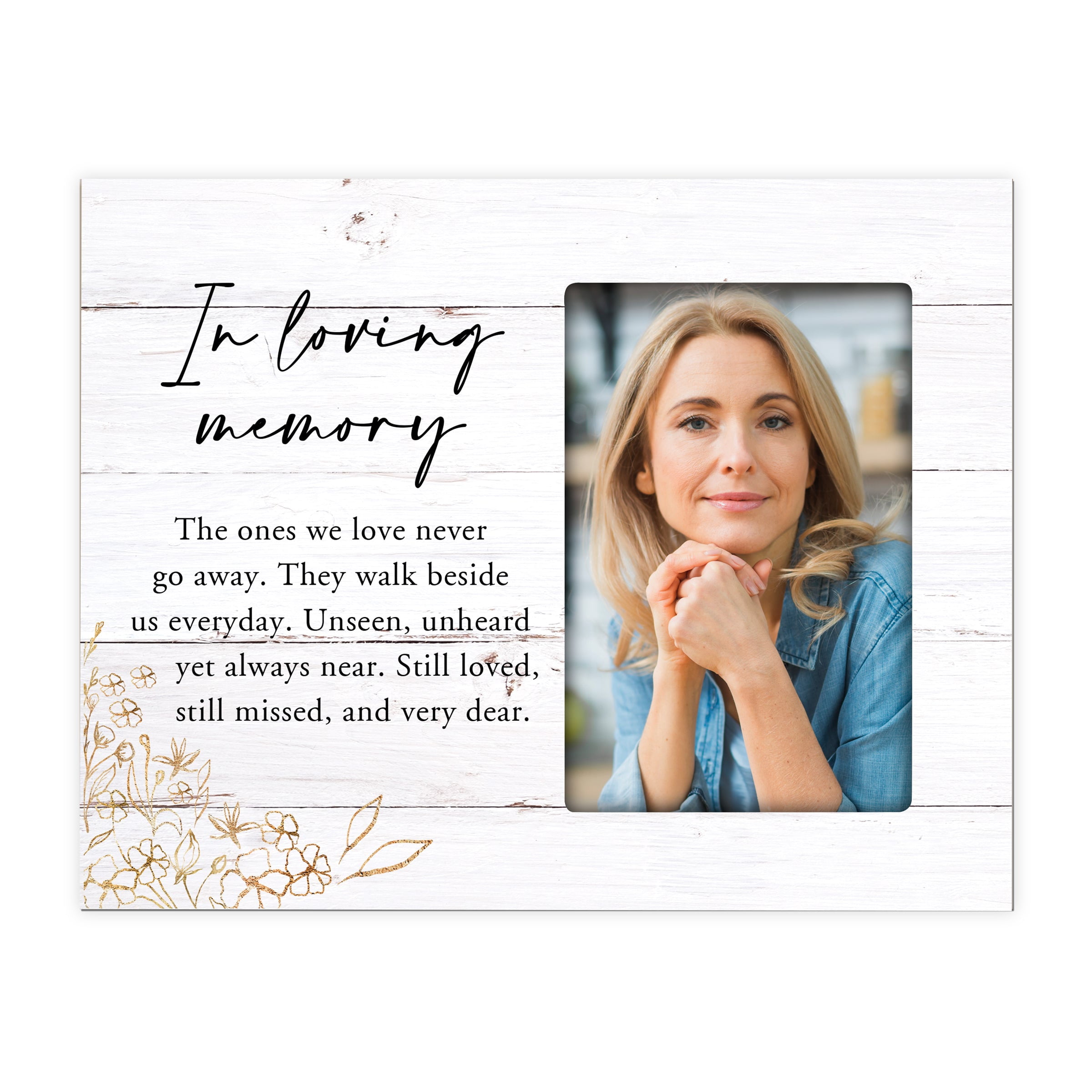 LifeSong Milestones Rustic Sympathy Gifts Tabletop Picture Frame Holds ...