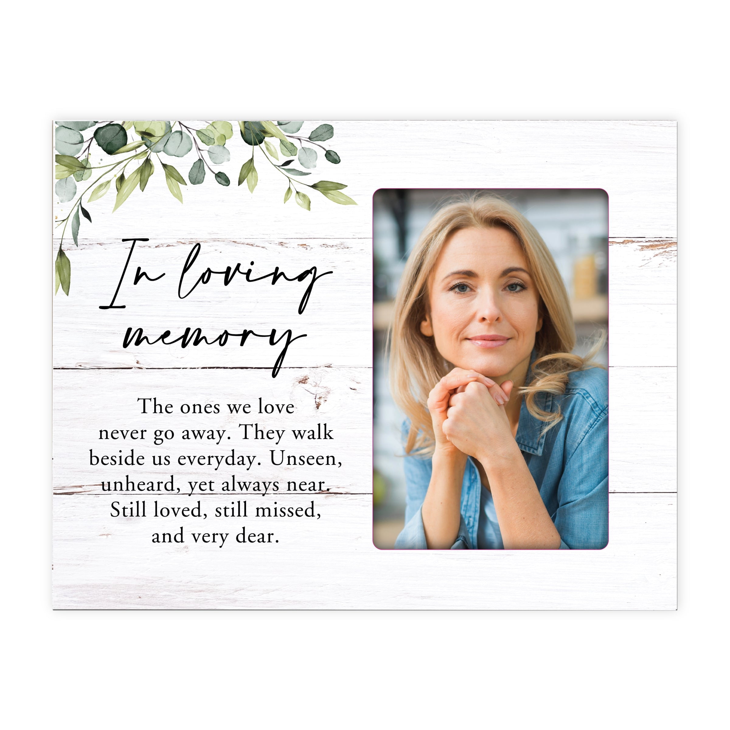 LifeSong Milestones Rustic Sympathy Gifts Tabletop Picture Frame Holds ...