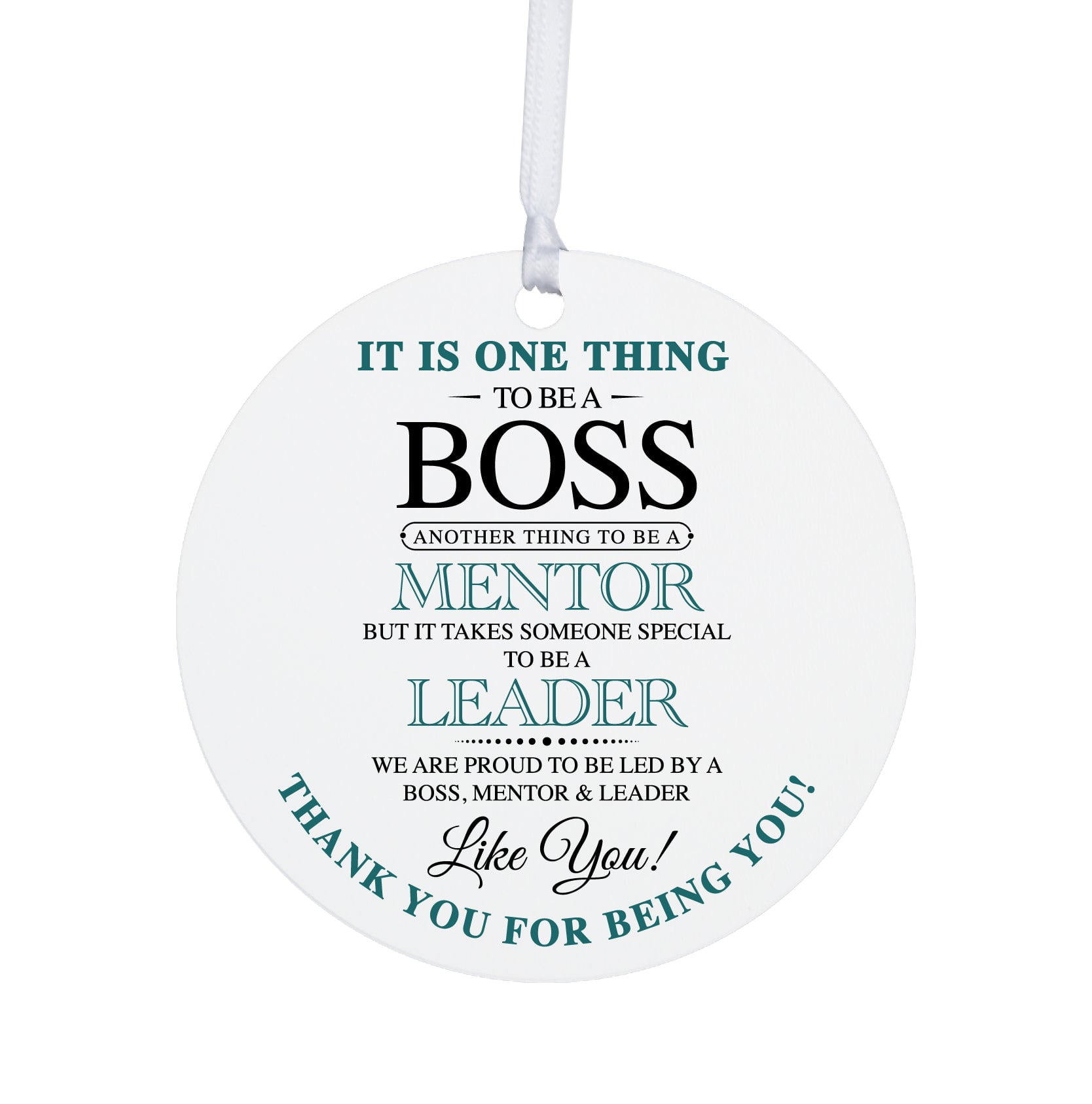 LifeSong Milestones Small Round Ornaments for Boss Leader and Mentor ...