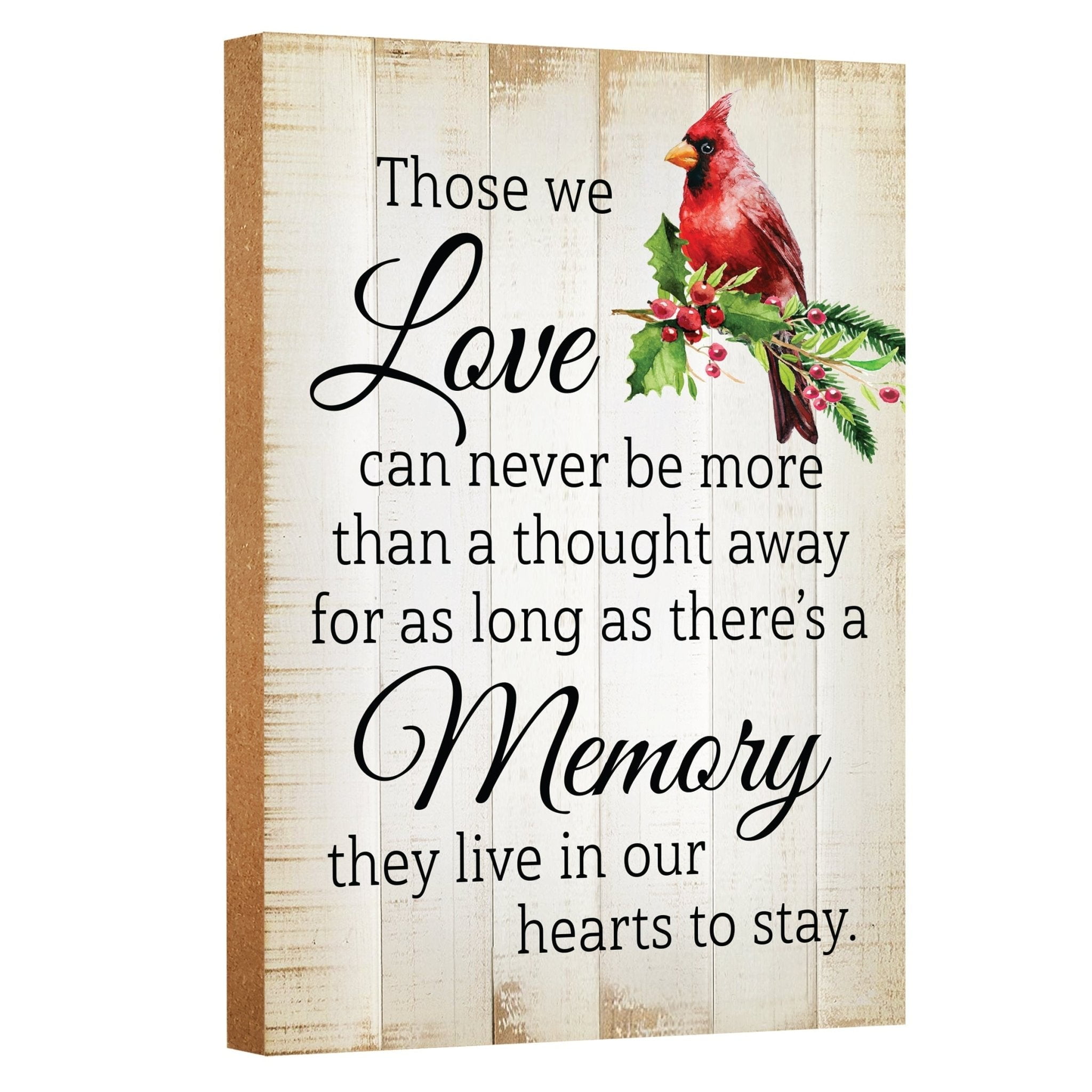 LifeSong Milestones "Those We Love" Cardinal with Poinsettia Tabletop ...