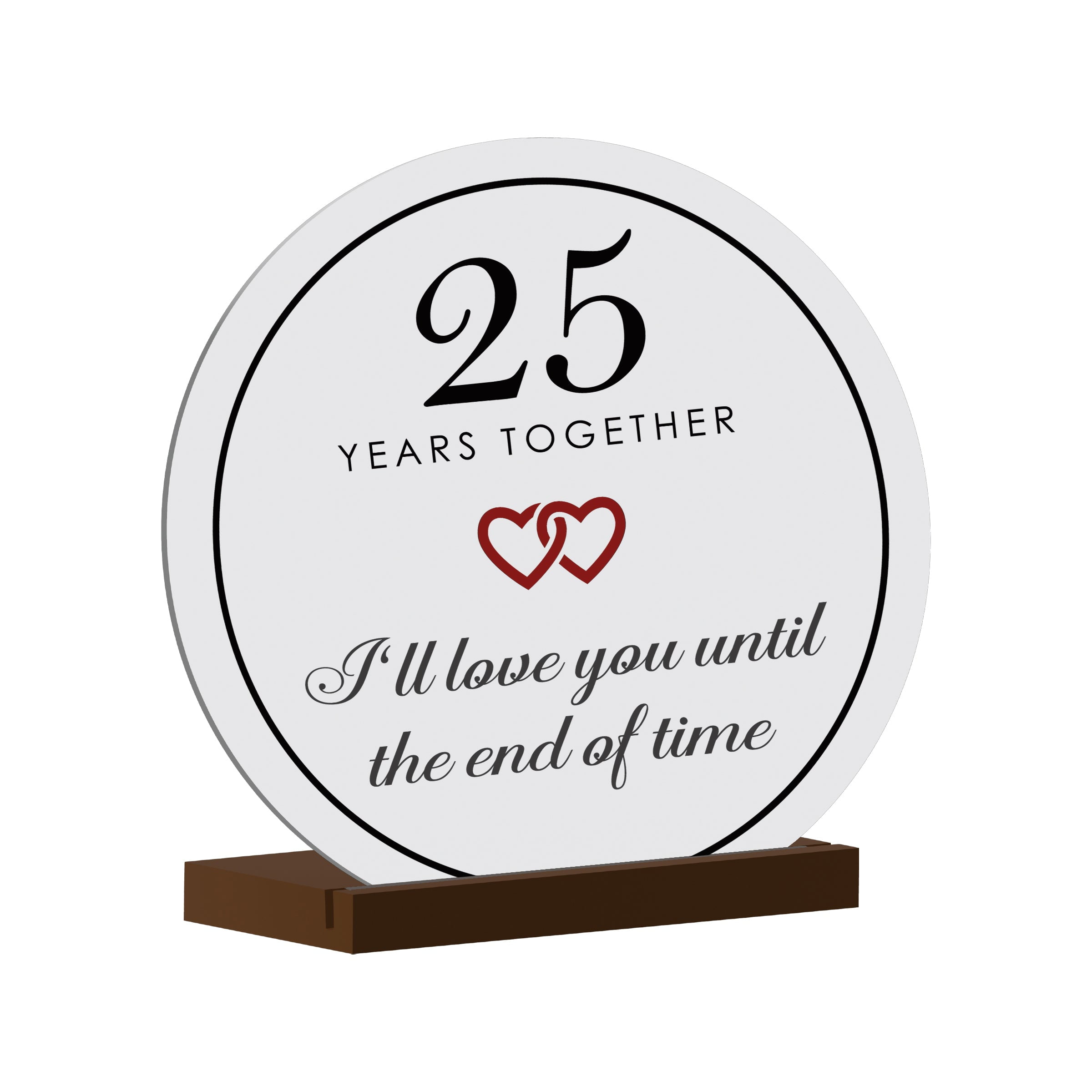 LifeSong Milestones Unique Wedding Anniversary Sign with Wooden Base ...