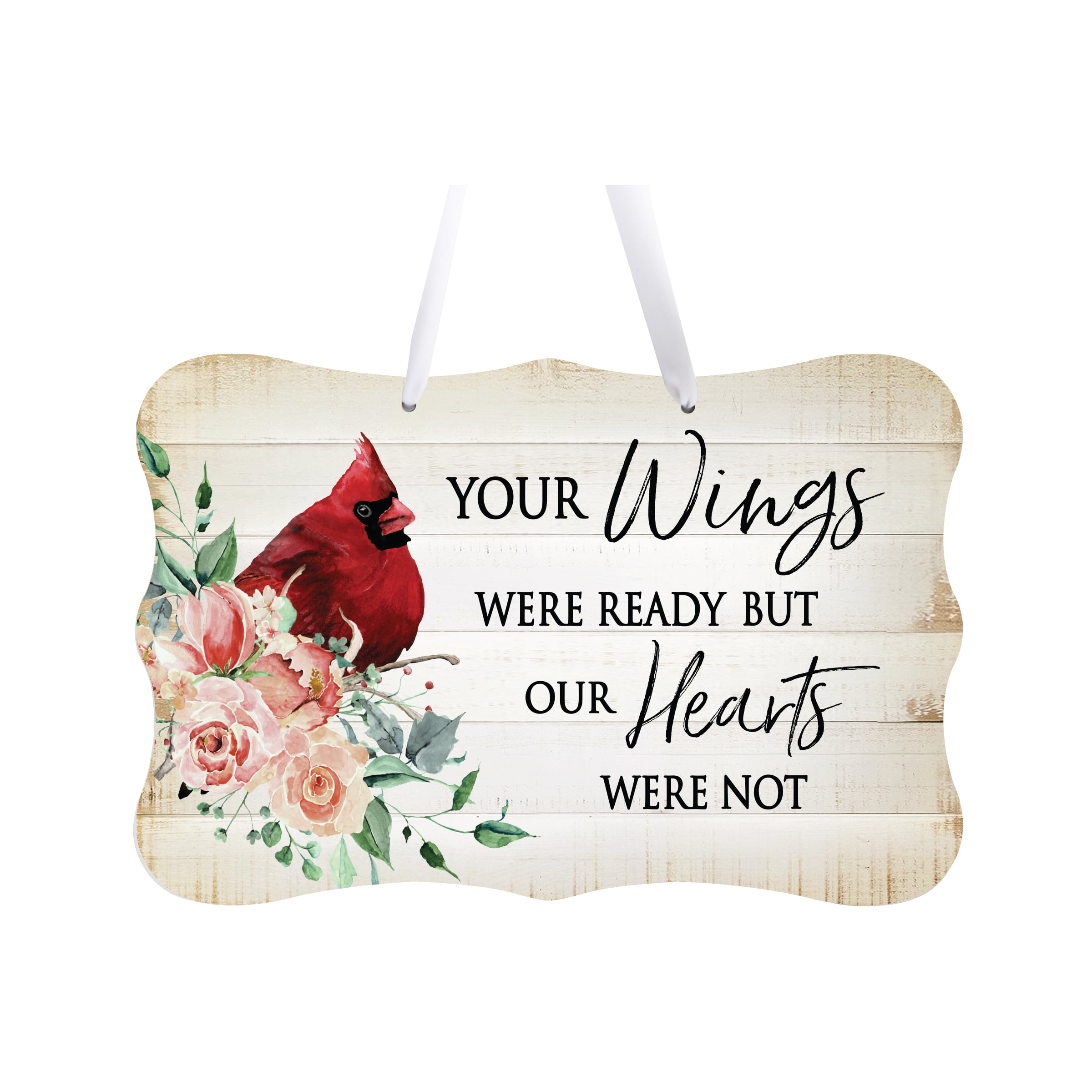 LifeSong Milestones Wall Hanging Decor for Sympathy Gifts White ...