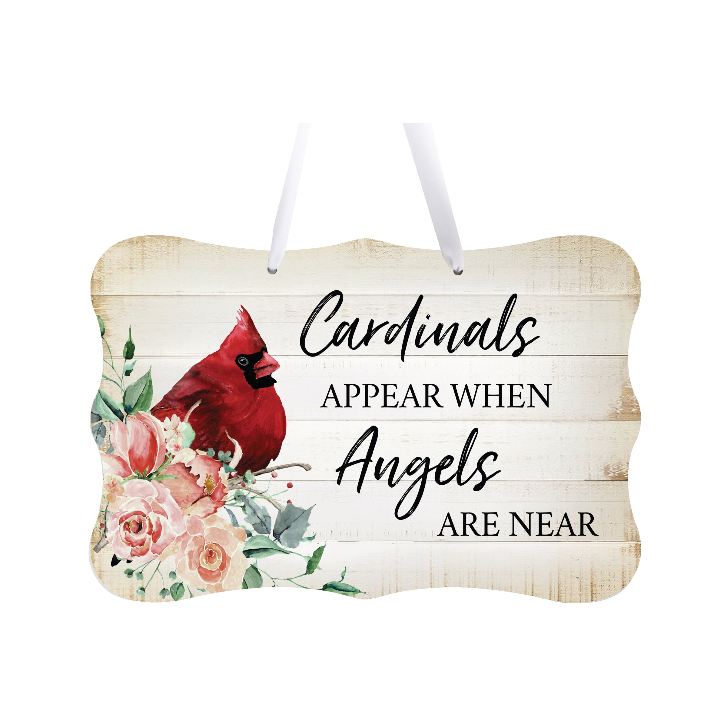 LifeSong Milestones Wall Hanging Decor for Sympathy Gifts White ...
