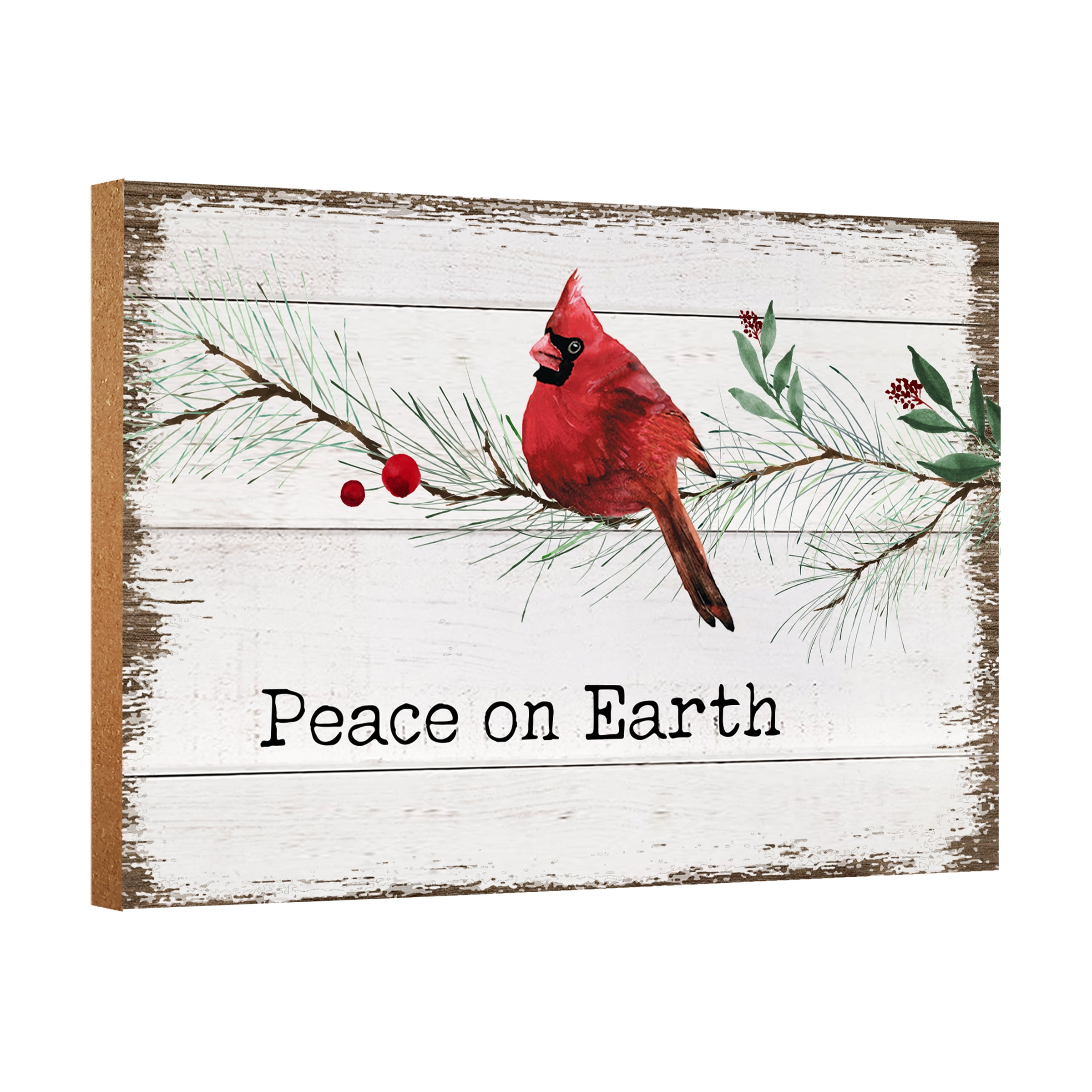 LifeSong Milestones Wood Cardinal Tabletop for Christmas Decorations ...