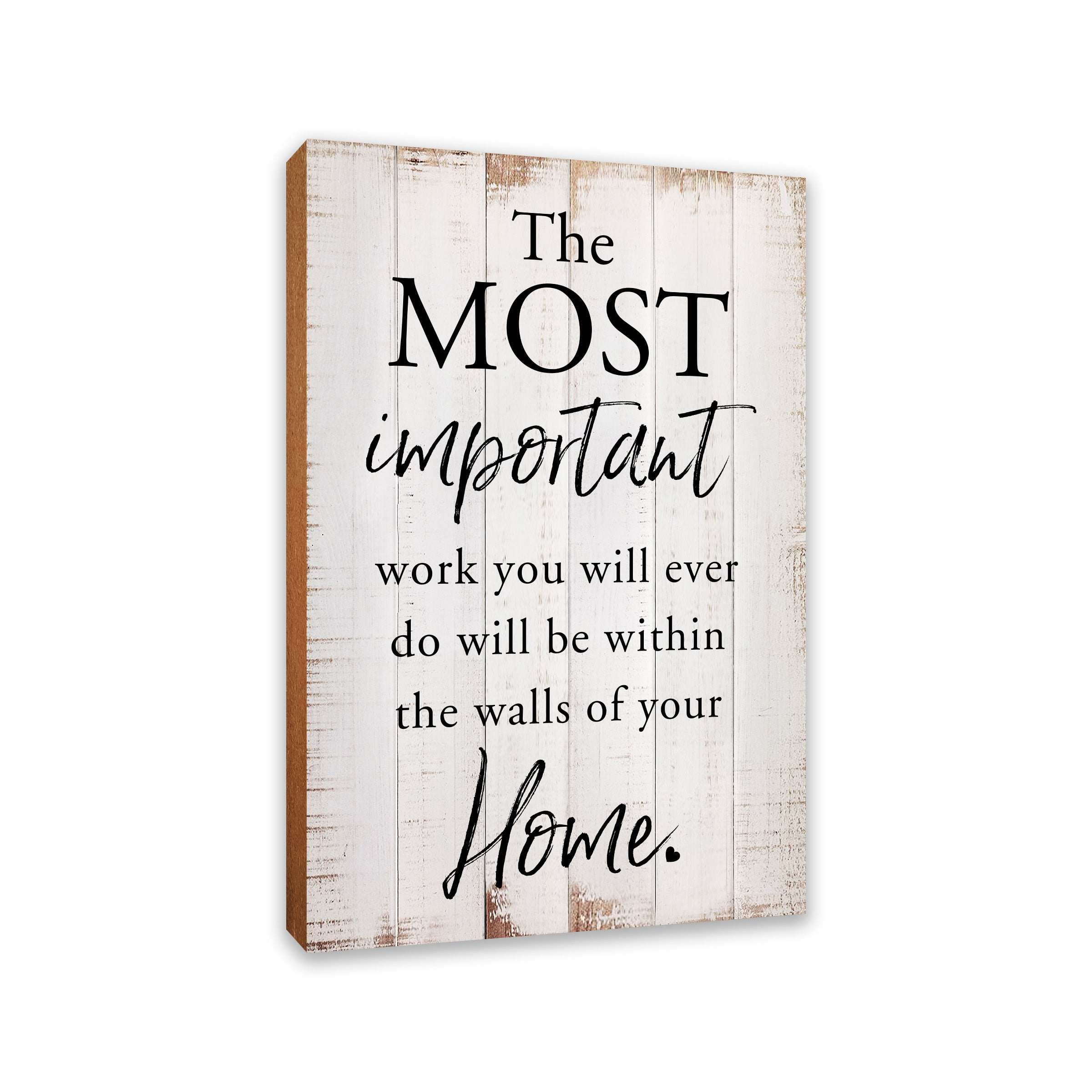 LifeSong Milestones Wood Inspirational Tabletop Sign for Living Room ...