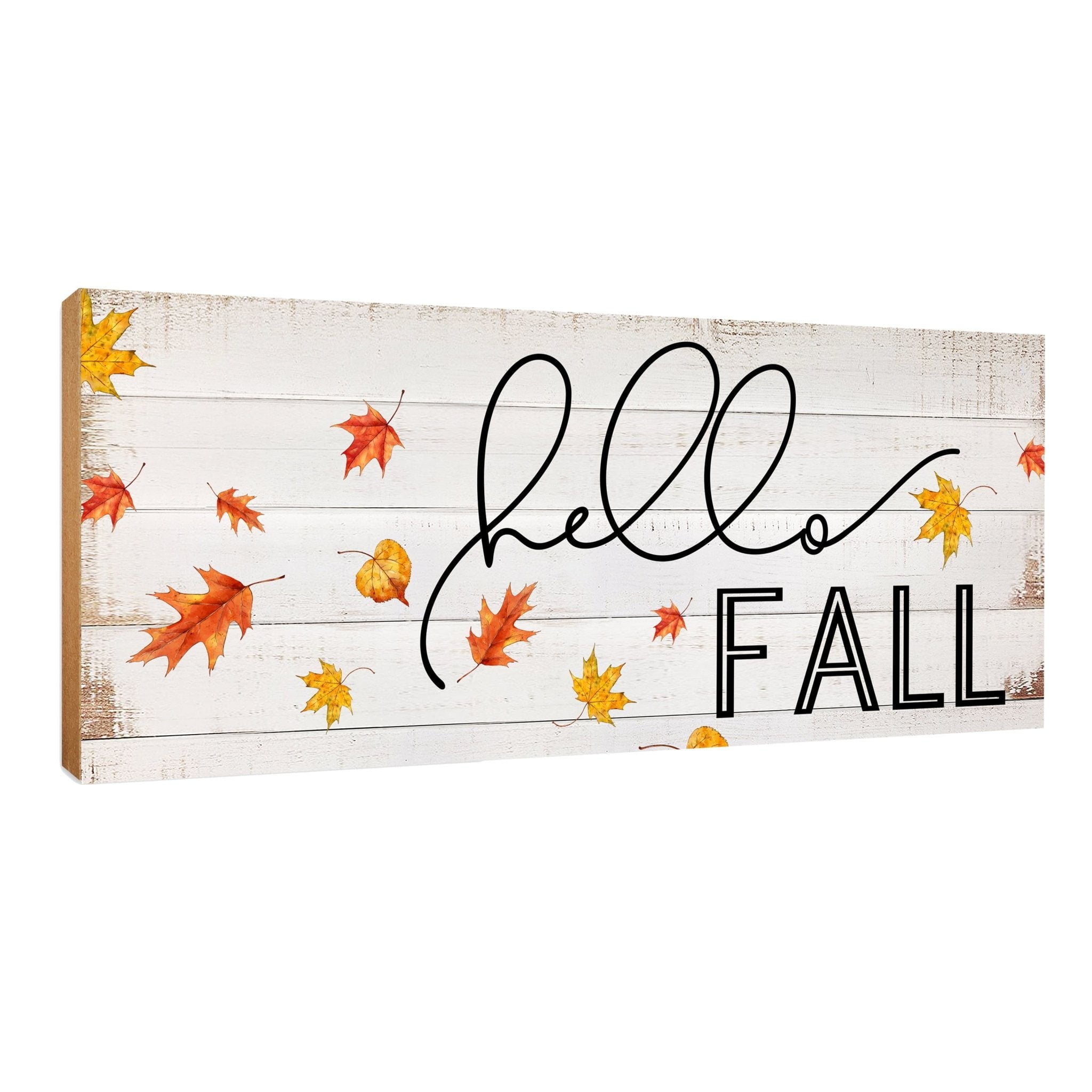 LifeSong Milestones Wooden Fall Decor, Tabletop Fall Decorations for ...