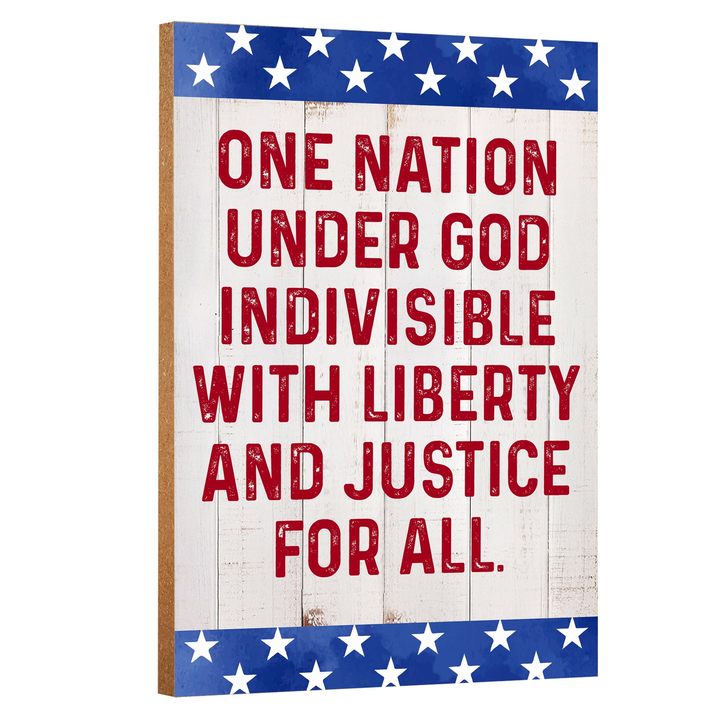 LifeSong Milestones Wooden Patriotic Tabletop Sign for 4h of July Decor ...
