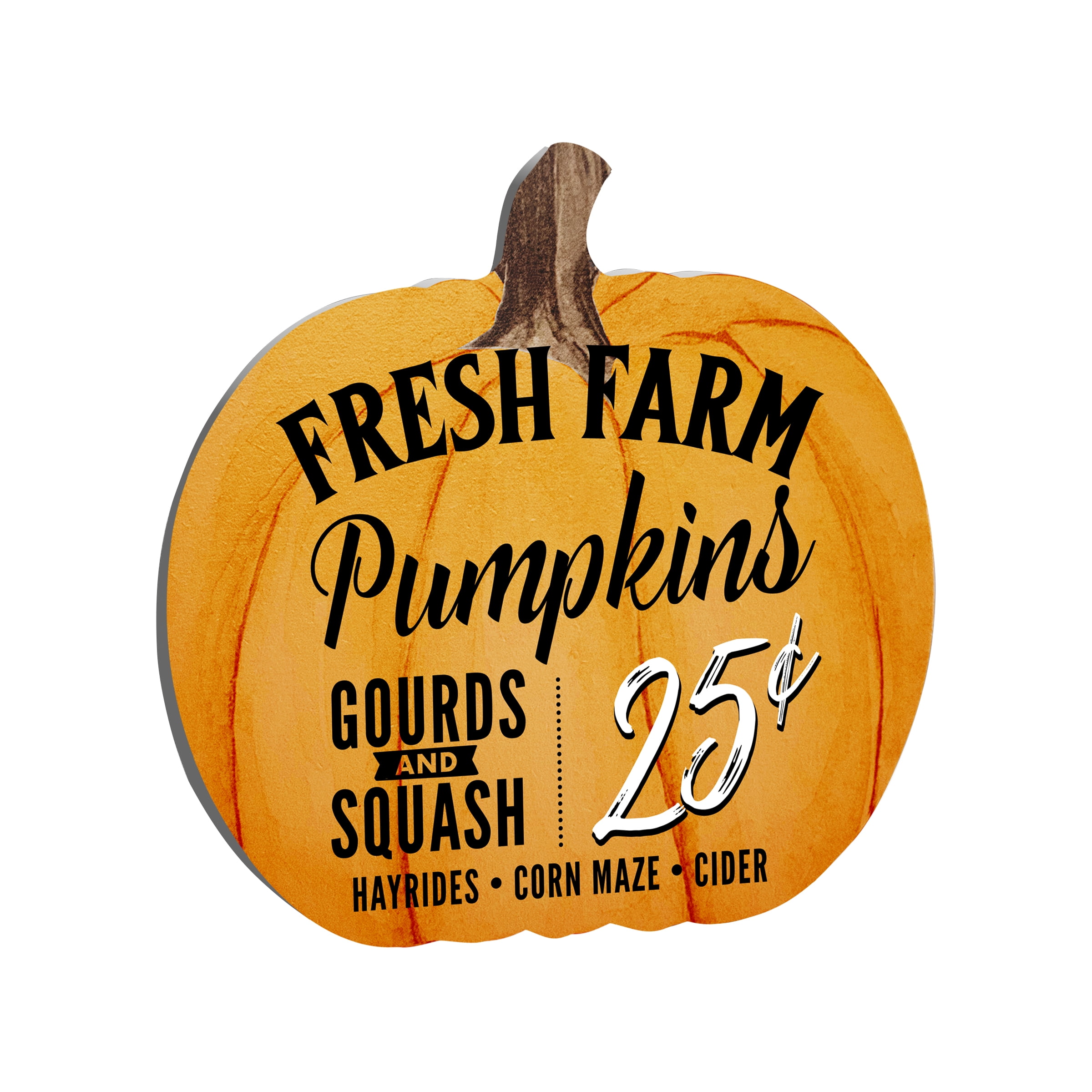 LifeSong Milestones Wooden Tabletop Pumpkin Decorations - Fresh Farm ...