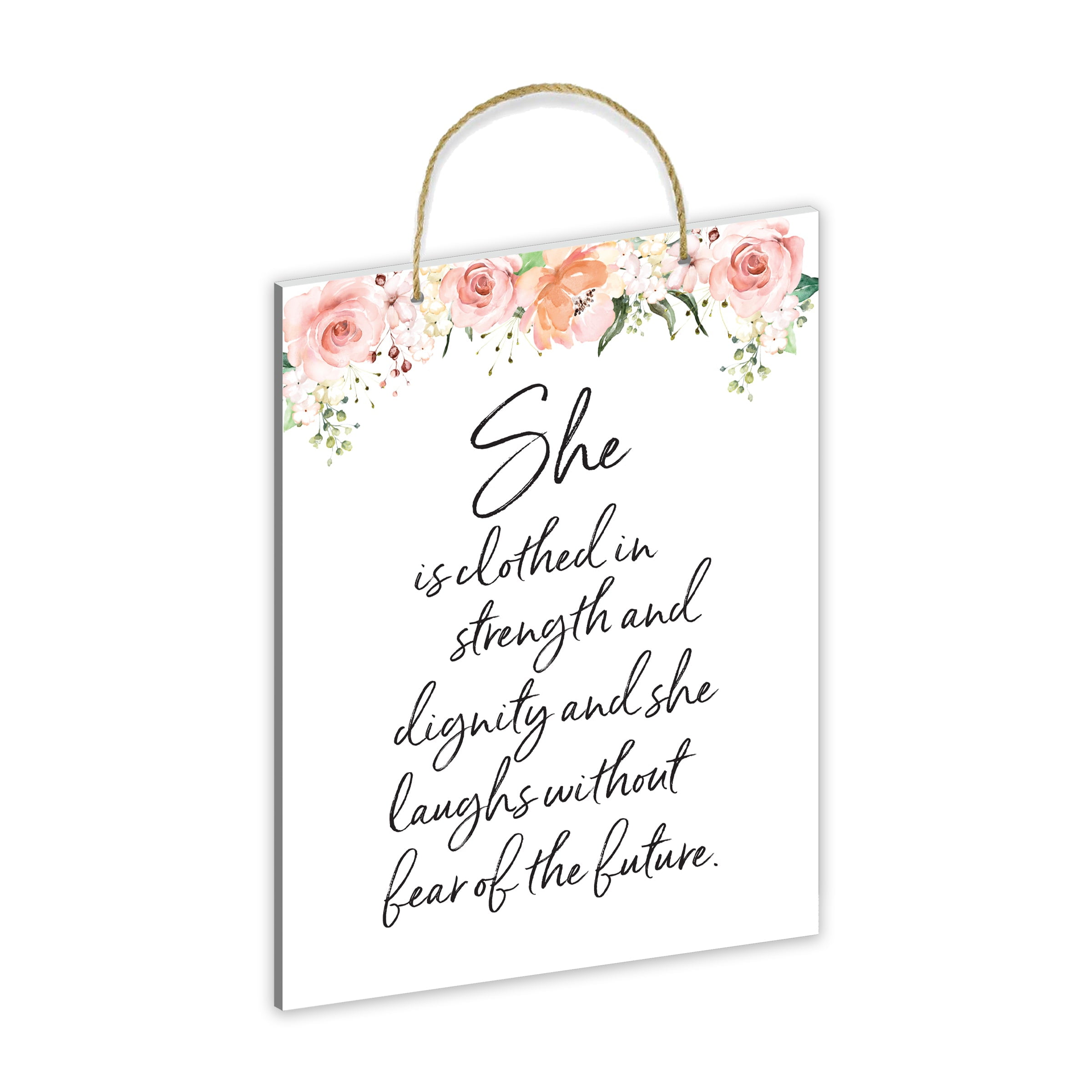 LifeSong Milestones Wooden Wall Hanging Sign with Rope for House Decor ...