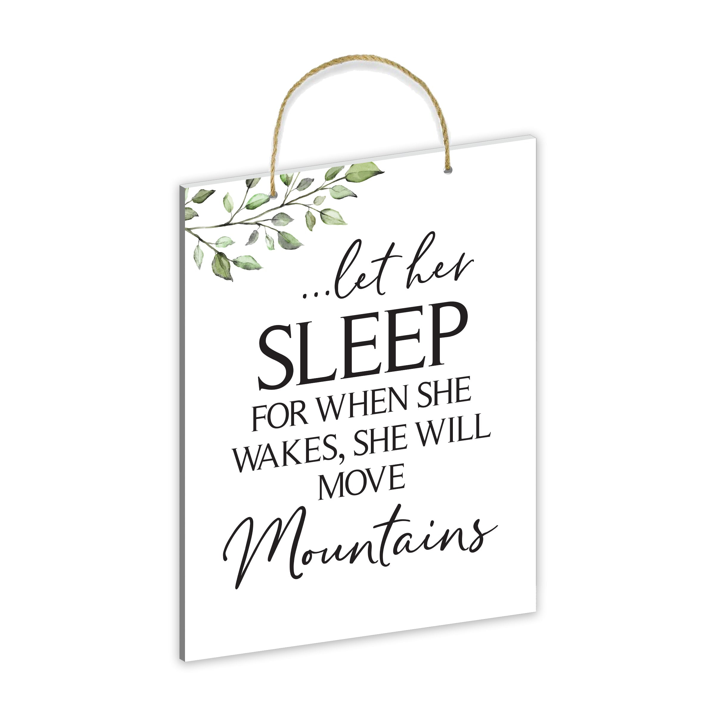 LifeSong Milestones Wooden Wall Hanging Sign with Rope for House Decor ...