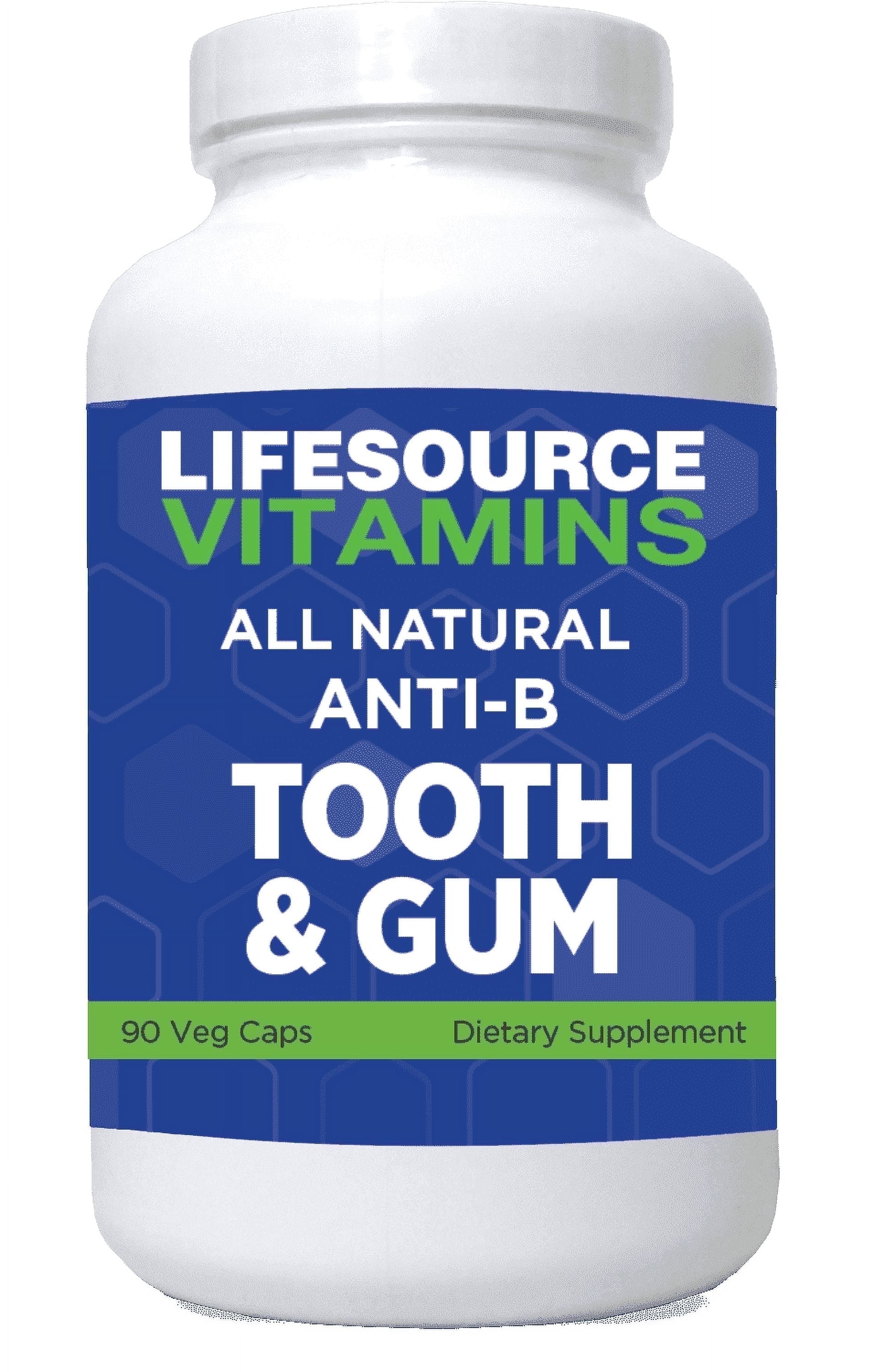 LifeSource Vitamins Anti-B Tooth and Gum Support with Natural Herbs ...