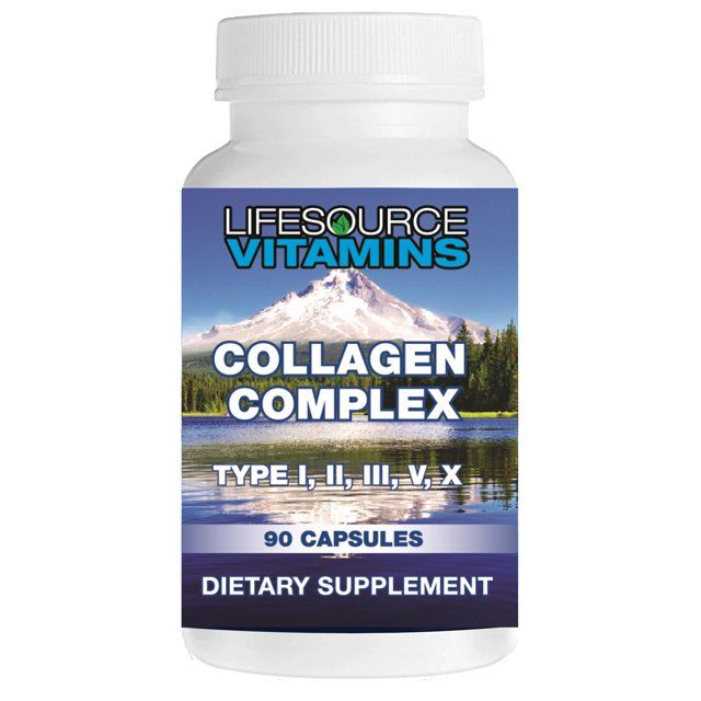 LifeSource Vitamins Collagen Complex - Type I, II, III, V, X - 90 ...
