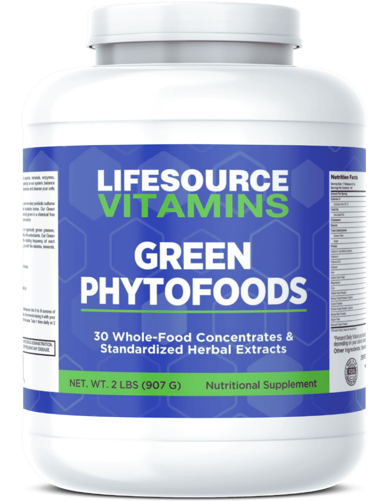 LifeSource Vitamins Green Phyto Foods Super Greens Powder - 2 lbs - 27 ...