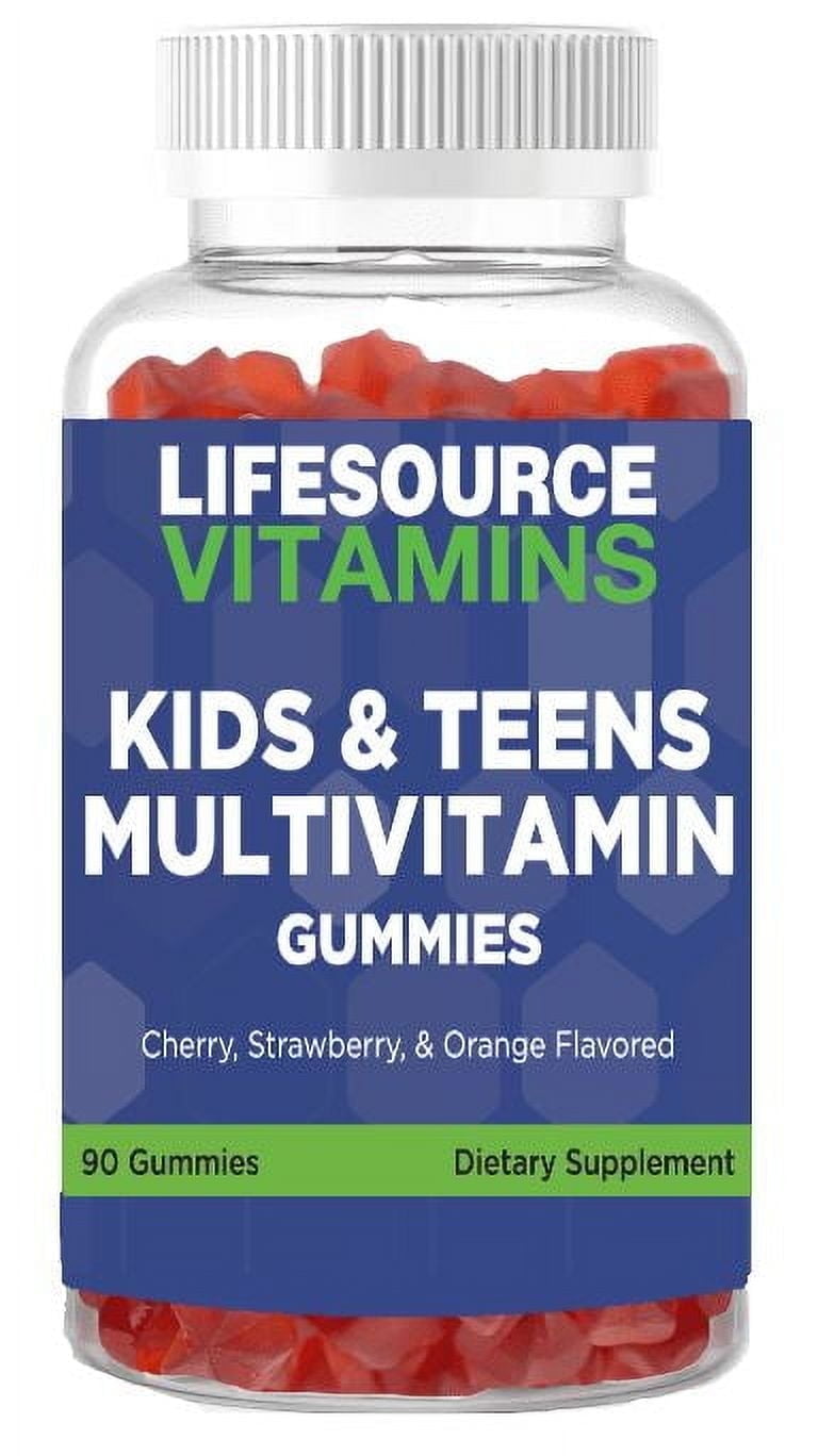 LifeSource Vitamins Kids and Teens Multivitamin Gummies - 90 Count ...