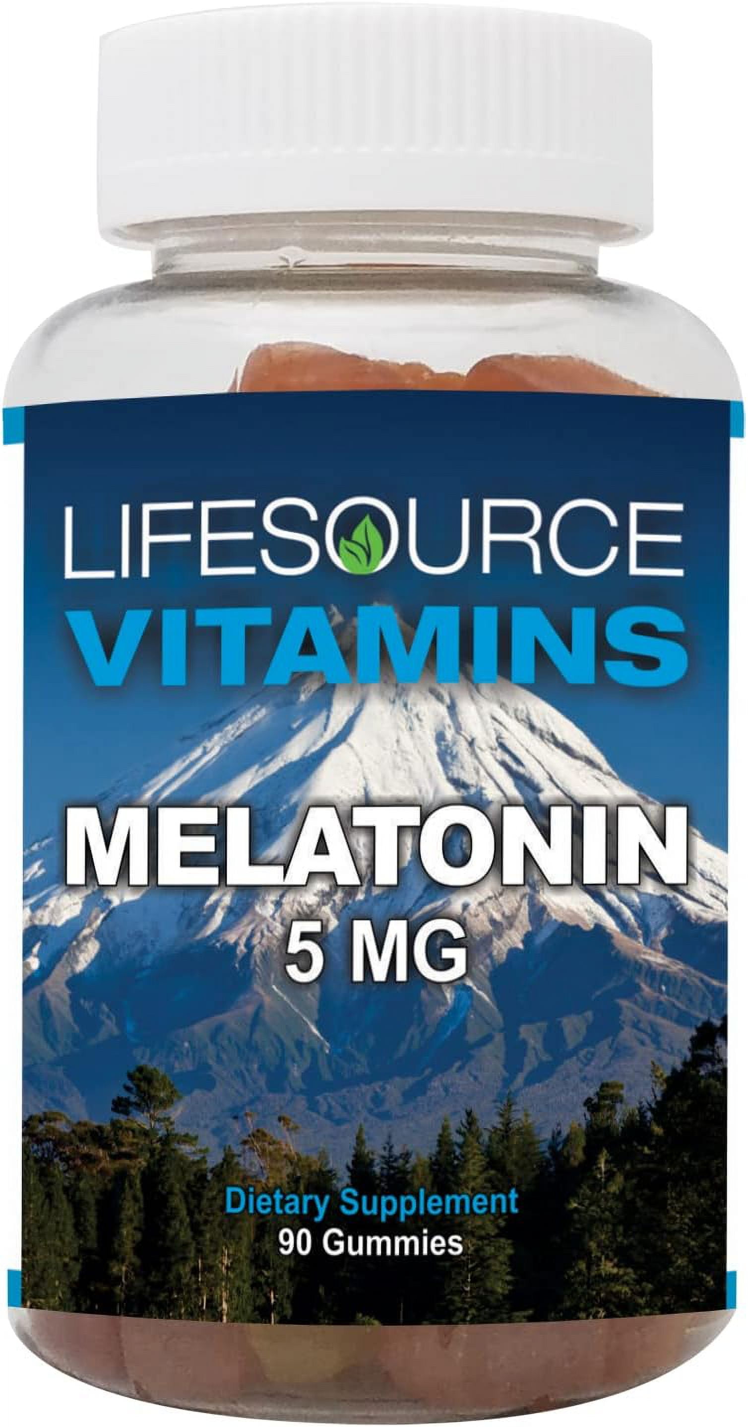 LifeSource Vitamins Melatonin 5mg Gummies (90 Gummies) - Walmart.com