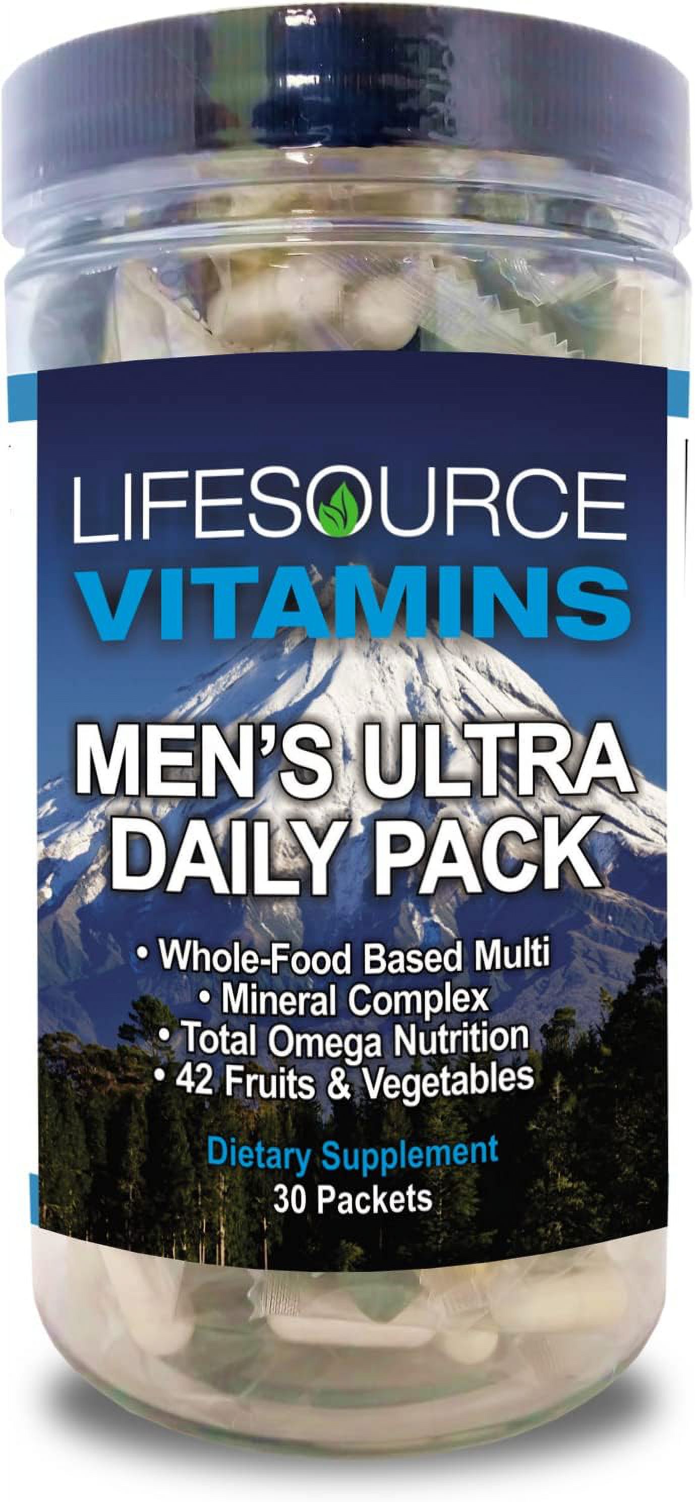 LifeSource Vitamins Men's Ultra All in One Daily Pack - Complete ...