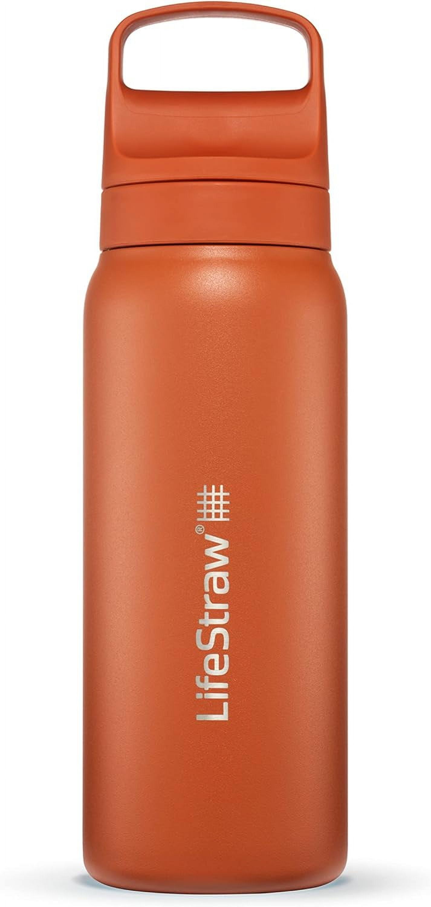 LifeStraw Go Series Insulated Stainless Steel Water Filter Bottle for ...