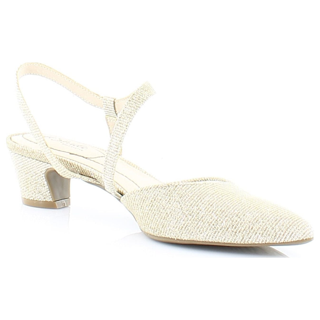 LifeStride Minimalist Women's Heels Light Gold Rhinestone Fabric Size ...