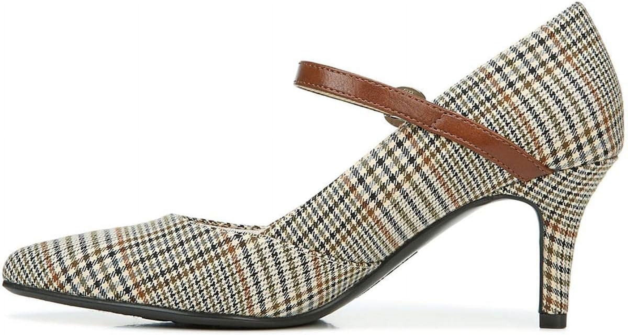 LifeStride Women's Sandrine Pump 8.5 Toffee Beige Plaid - Walmart.com