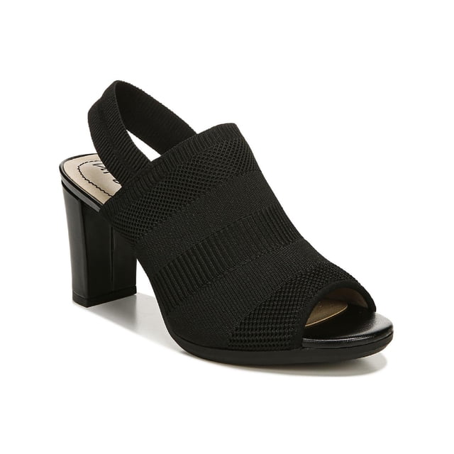LifeStride Womens Afton Knit Cushioned Slingback Heels - Walmart.com