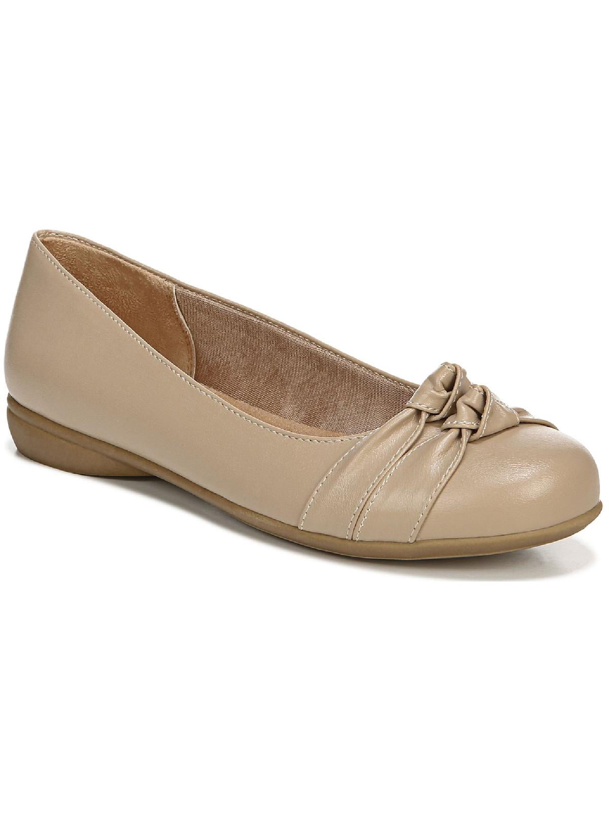 LifeStride Womens Anika Faux Leather Knot Front Ballet Flats - Walmart.com