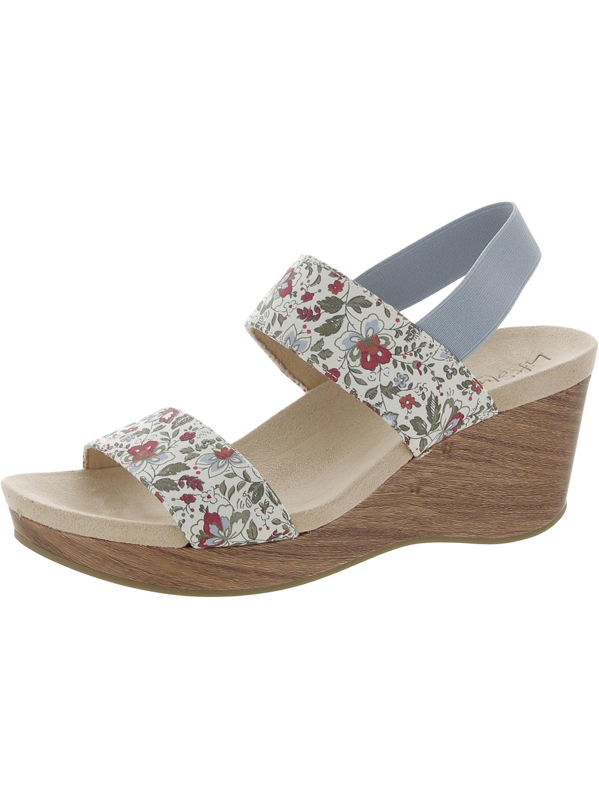 LifeStride Womens, Delta Sandal 10 Wide Red Floral - Walmart.com