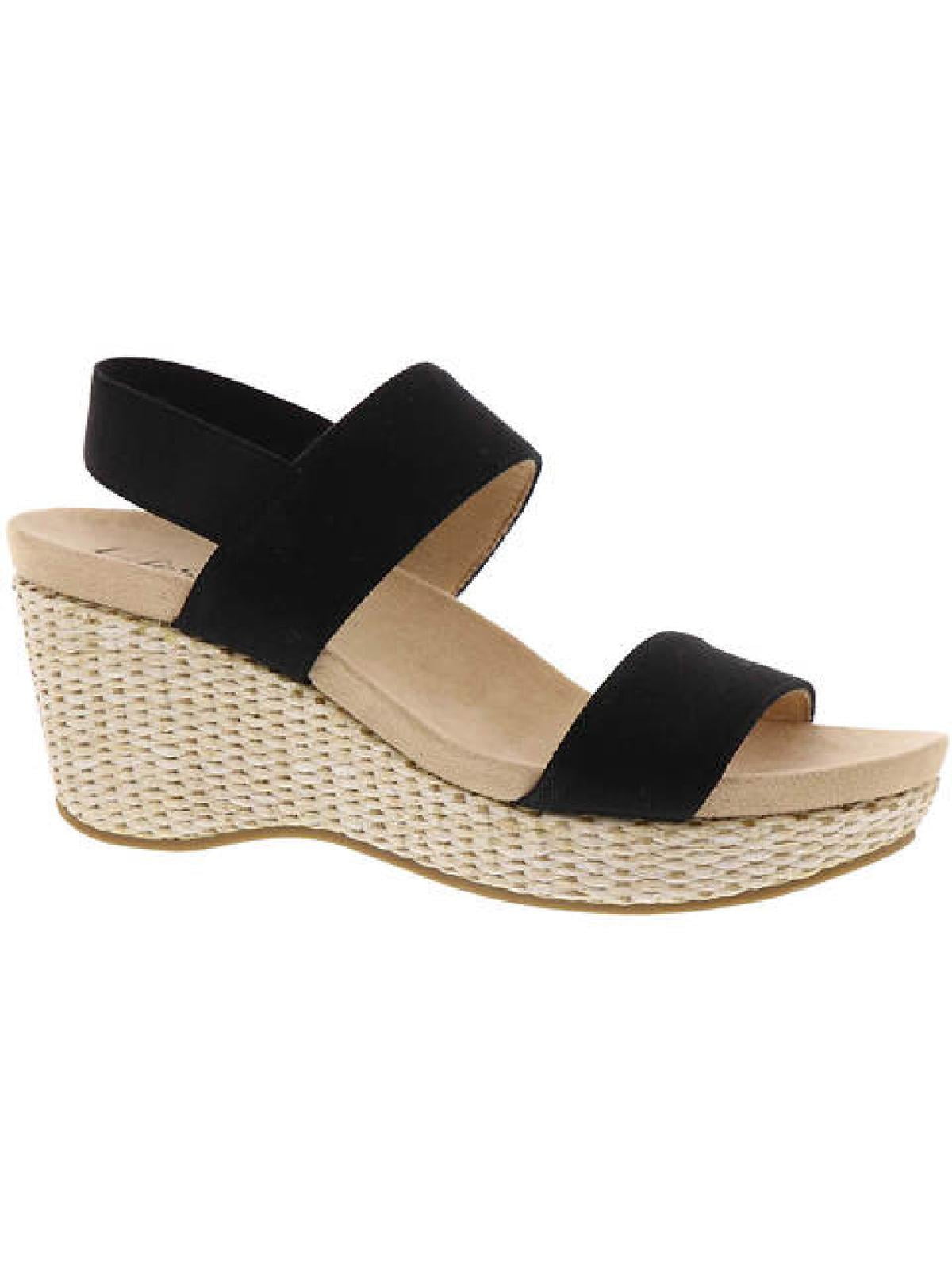 LifeStride Womens Delta Slingback Ankle Strap Wedge Sandals - Walmart.com