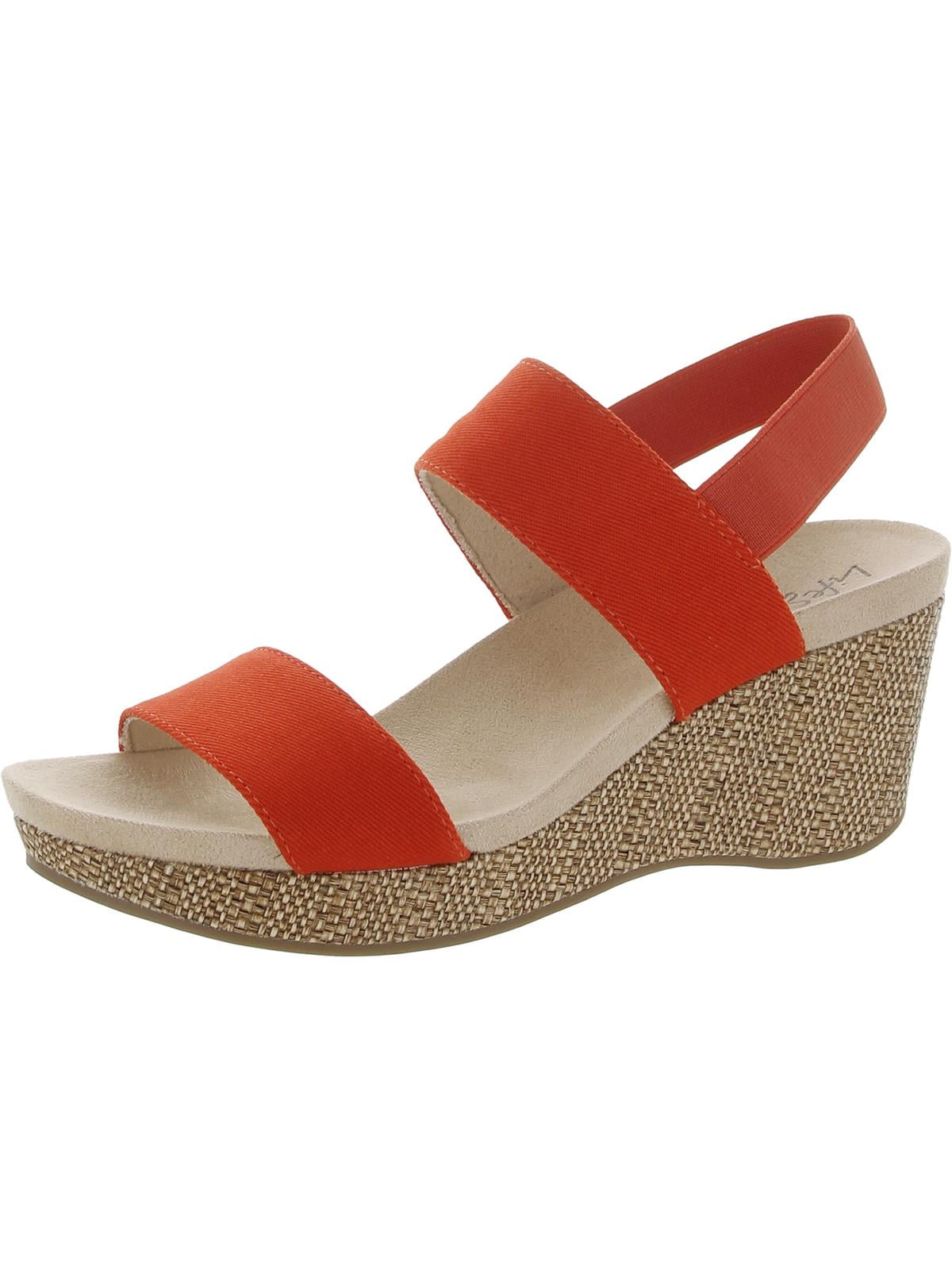 LifeStride Womens Delta Solid Wedge Sandals - Walmart.com