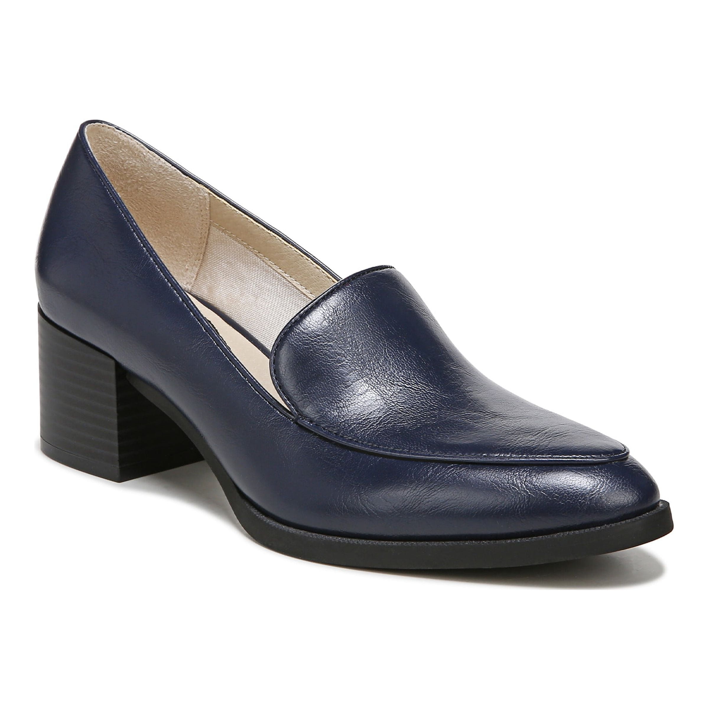 LifeStride Womens Devyn Heeled Loafers - Medium & Wide Width - Walmart.com