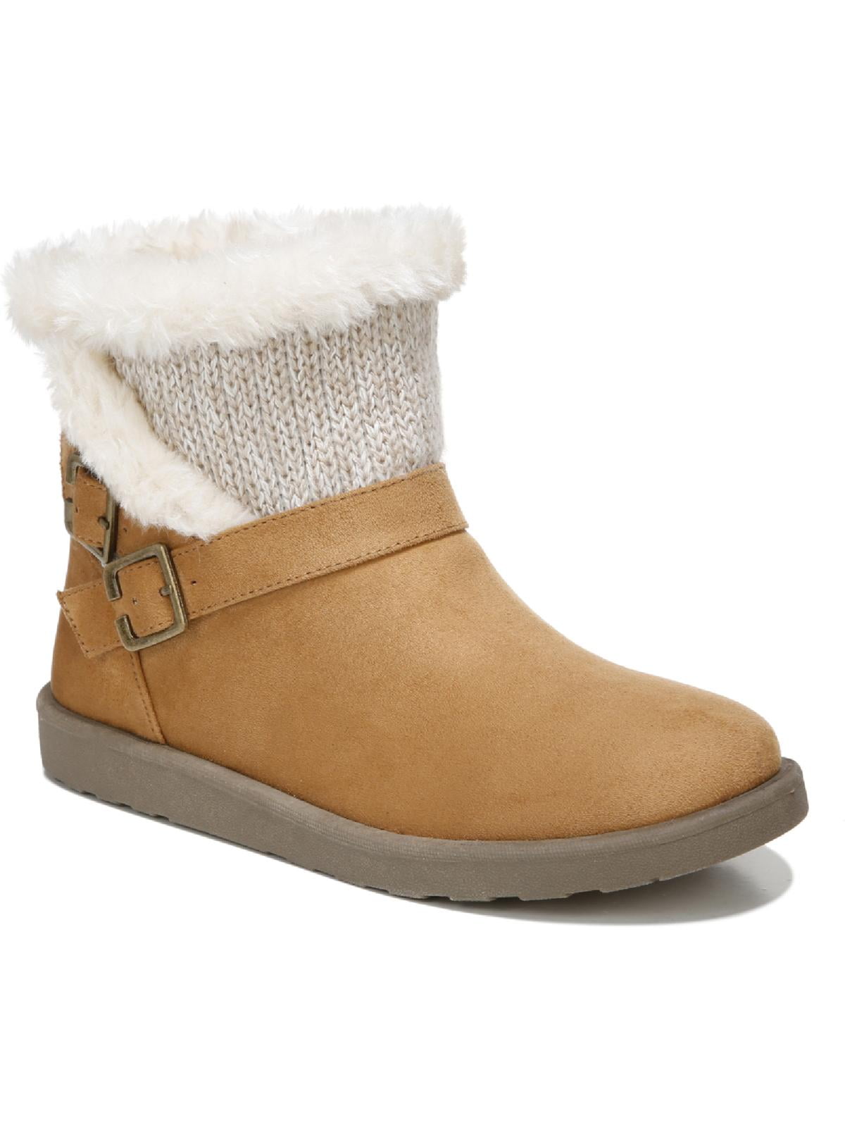LifeStride Womens FLURRY Faux Leather Cold Weather Shearling Boots ...