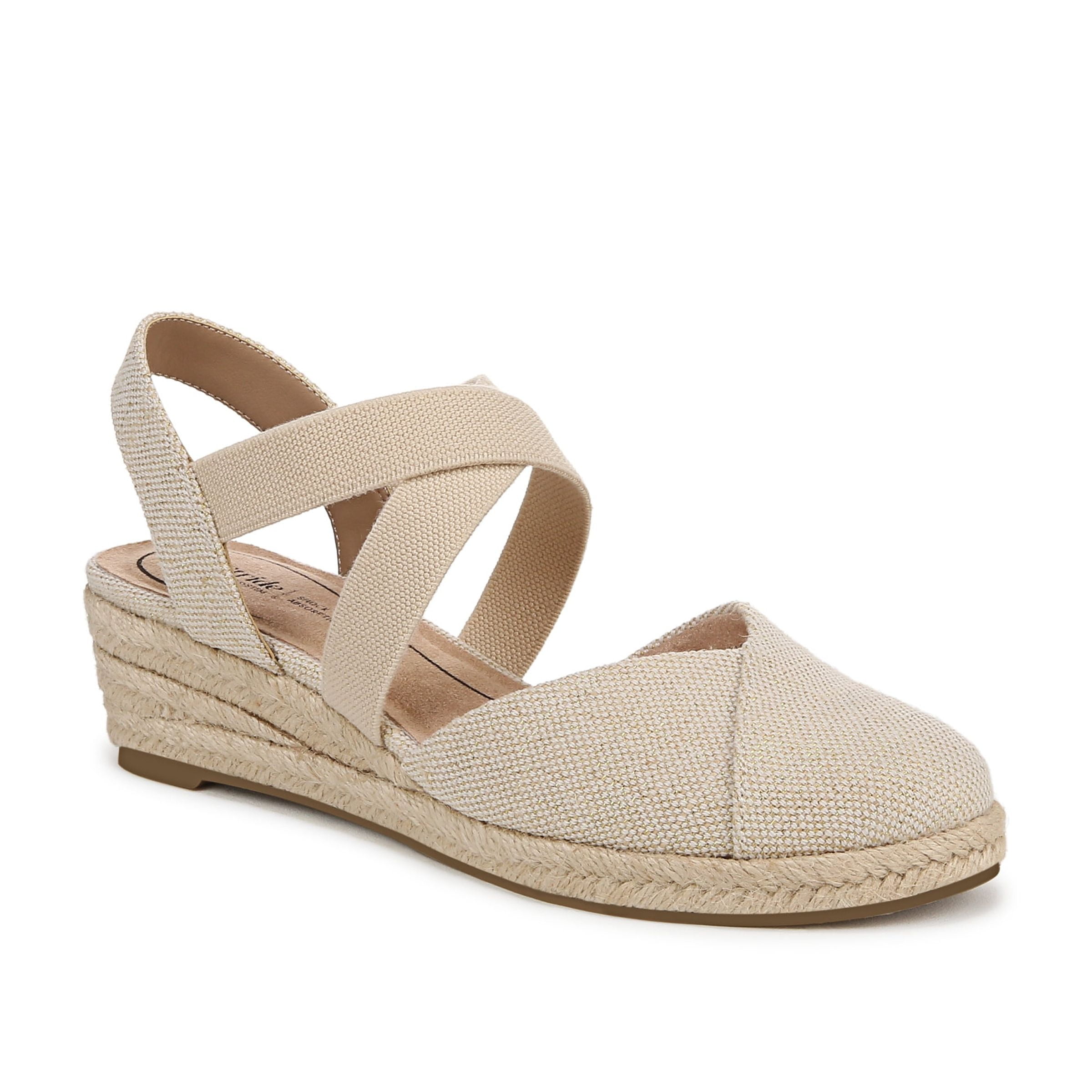 LifeStride Womens Kimball Espadrille Wedge Sandal - Medium & Wide Width ...