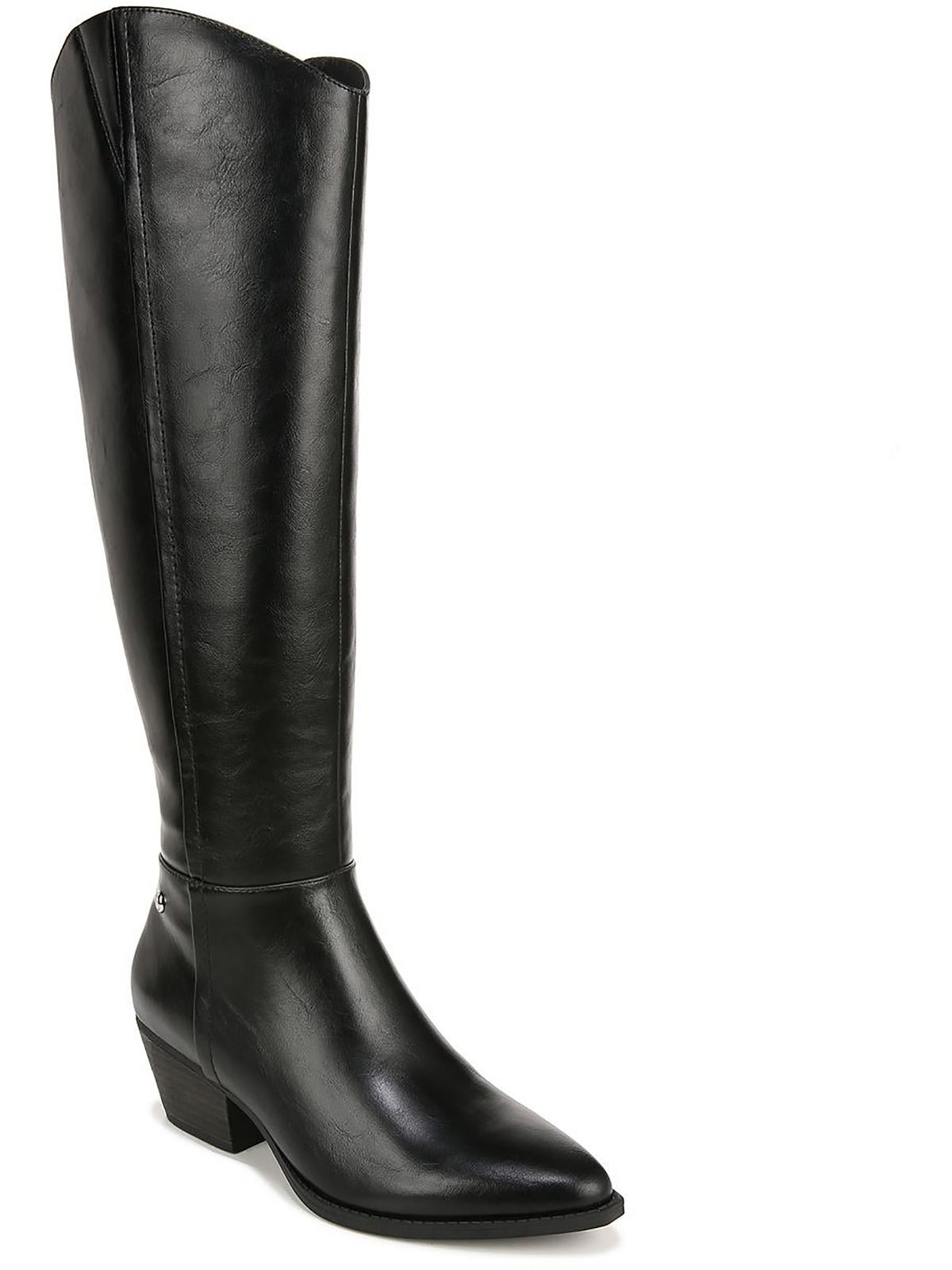 LifeStride Womens Reese Faux Leather Wide Calf Knee-High Boots ...