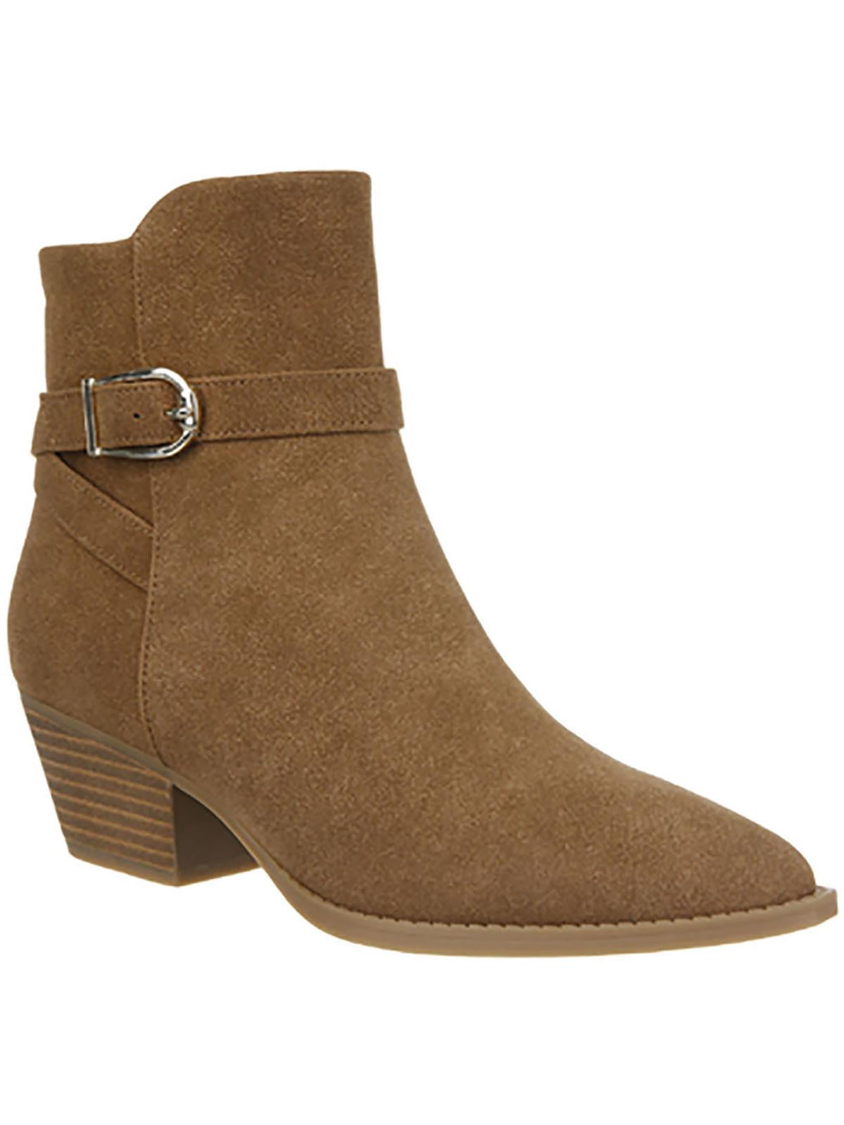 LifeStride Womens Roxanne Faux Suede Comfort Booties - Walmart.com