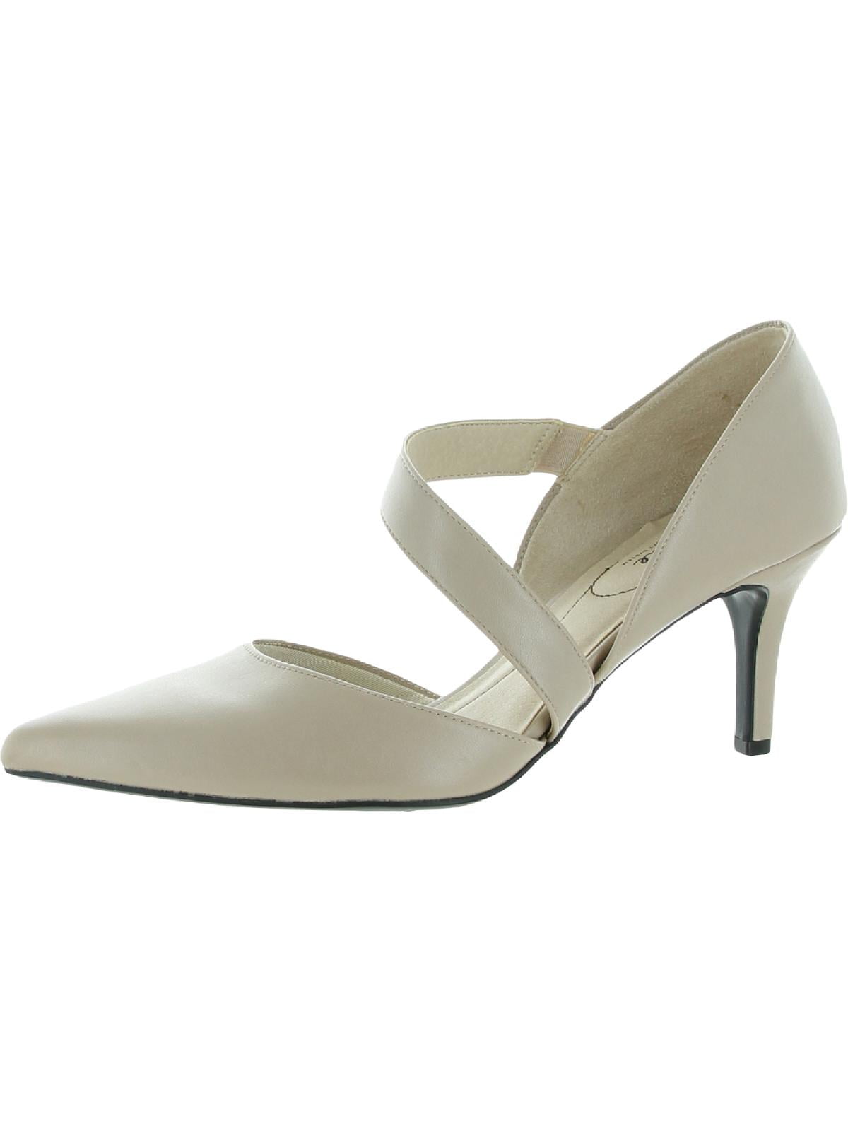 LifeStride Womens Suki Faux Leather Slip On D'Orsay Heels - Walmart.com