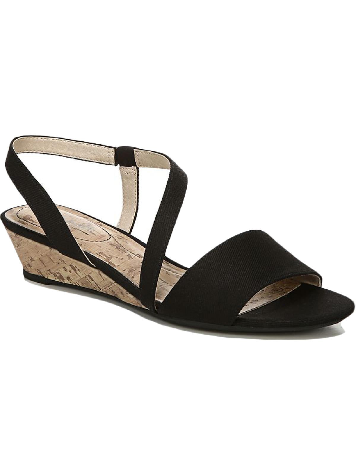 LifeStride Womens Yasmine Strappy Faux Leather Wedges - Walmart.com