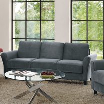 Lifestyle Solutions Alexa Sofa with Rolled Arms, Brown Fabric - Walmart.com