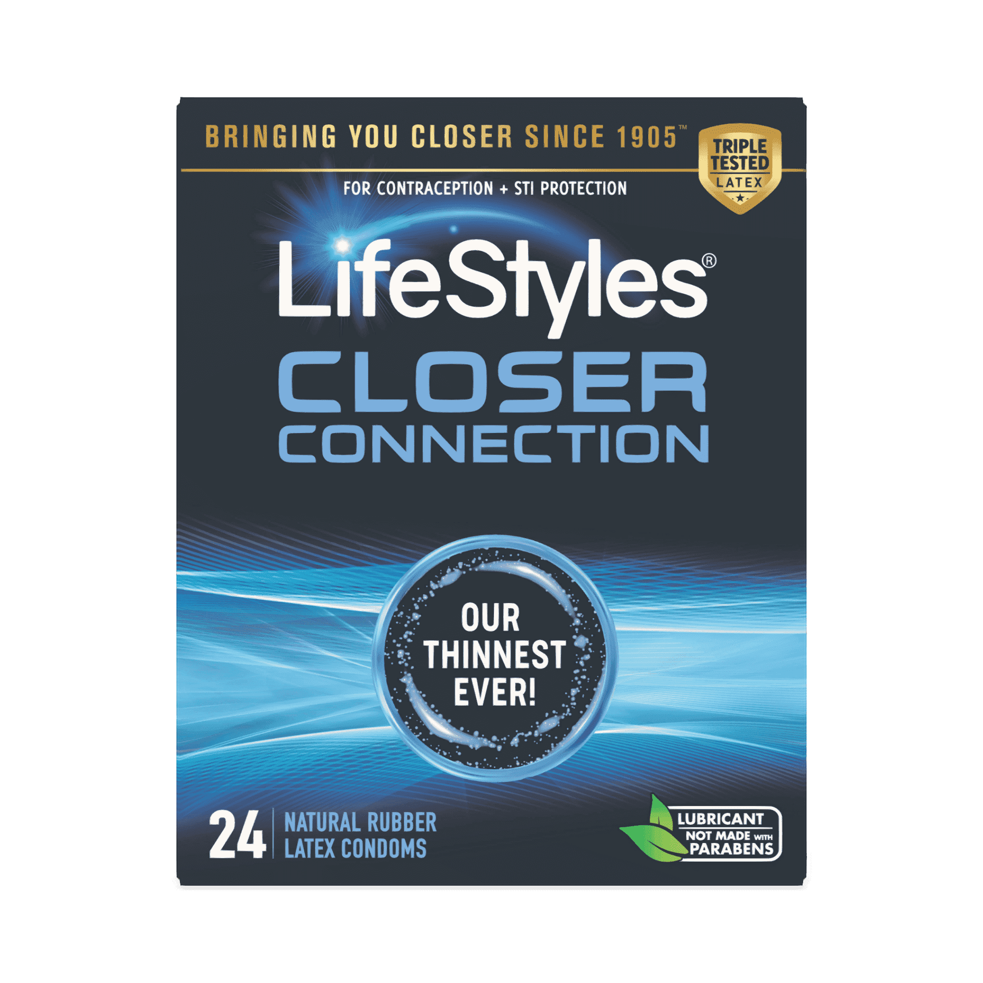 LifeStyles Closer Connection Latex Lubricated Condoms, 24 Count ...