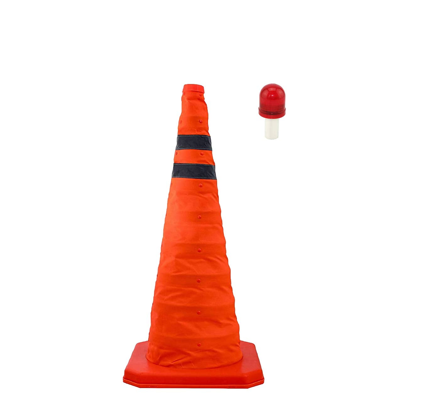 LifeSupplyUSA 28" Collapsible Traffic Safety Cones with LED Light Lamp ...
