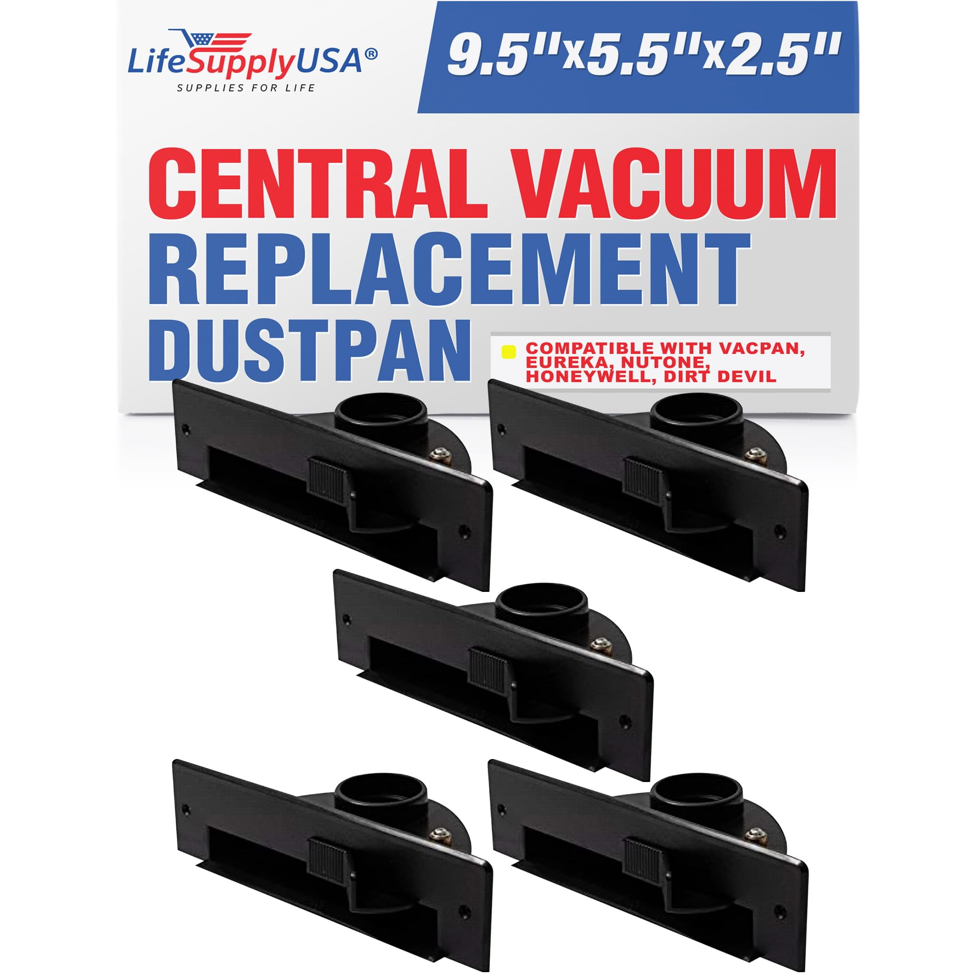 LifeSupplyUSA Central Vacuum Automatic Dust Pan Sweep Inlet Valve ...