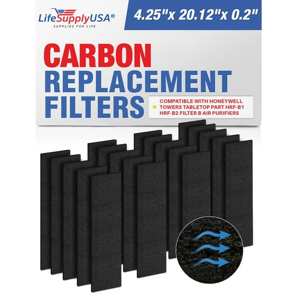 LifeSupplyUSA Carbon Filter Replacement Compatible with Honeywell ...