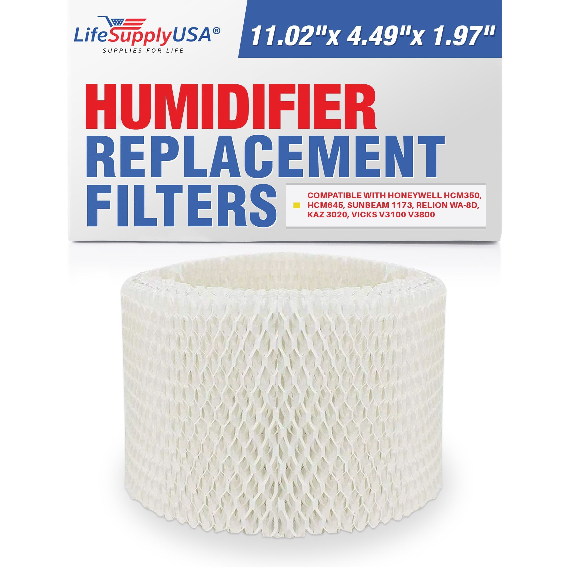 LifeSupplyUSA Humidifier Filter Replacement Wick Compatible with ...