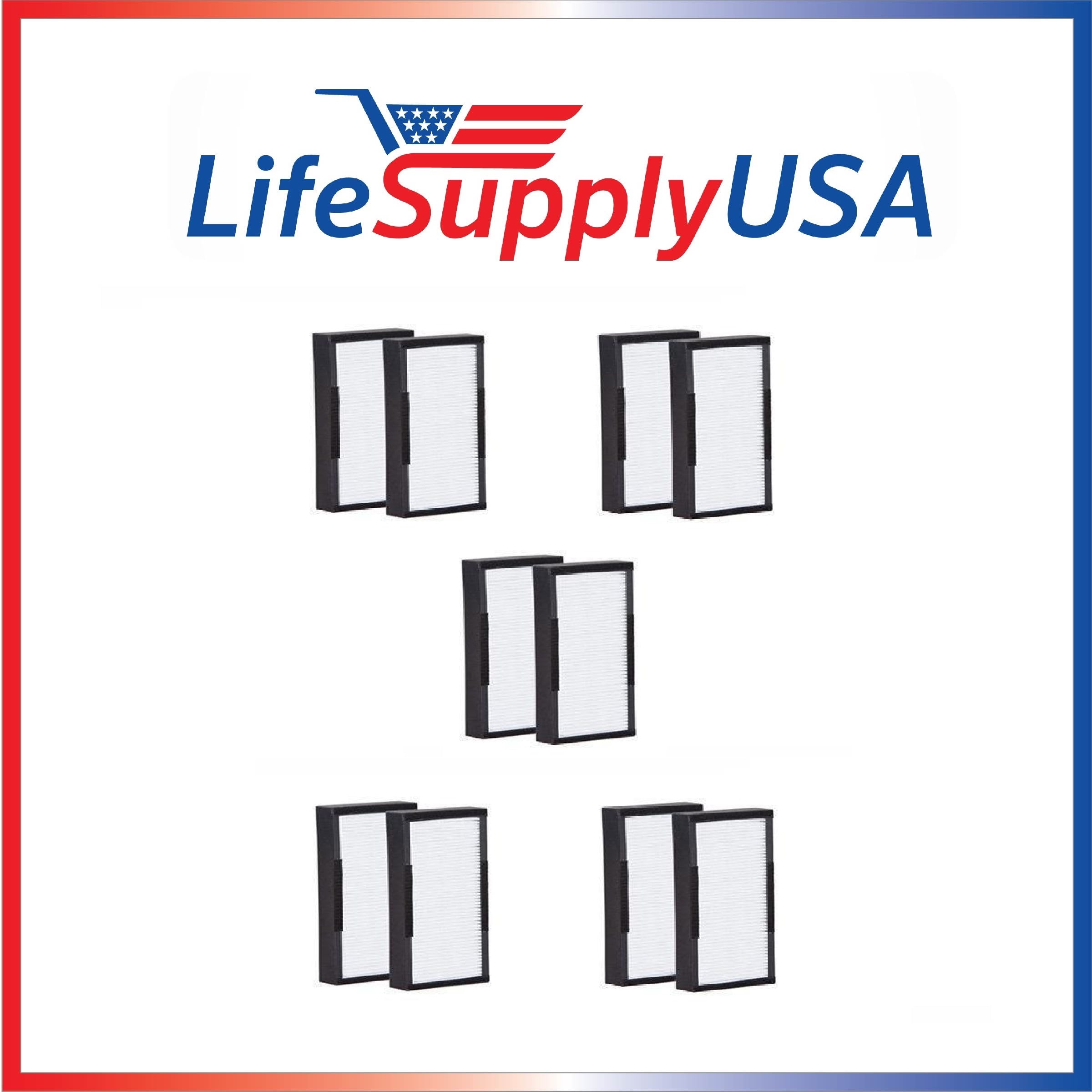 5 Pack of 2 HEPA Replacement Filters for Alen air TF30 for T100 and T300 Air Purifiers - Walmart.com