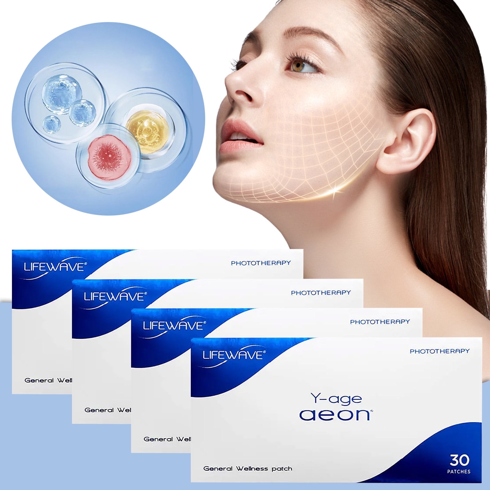 LifeWave Y-Age Aeon Patches - Helps You to Relax, 120 Patches - No Drugs or Stimulants - Gentle ...