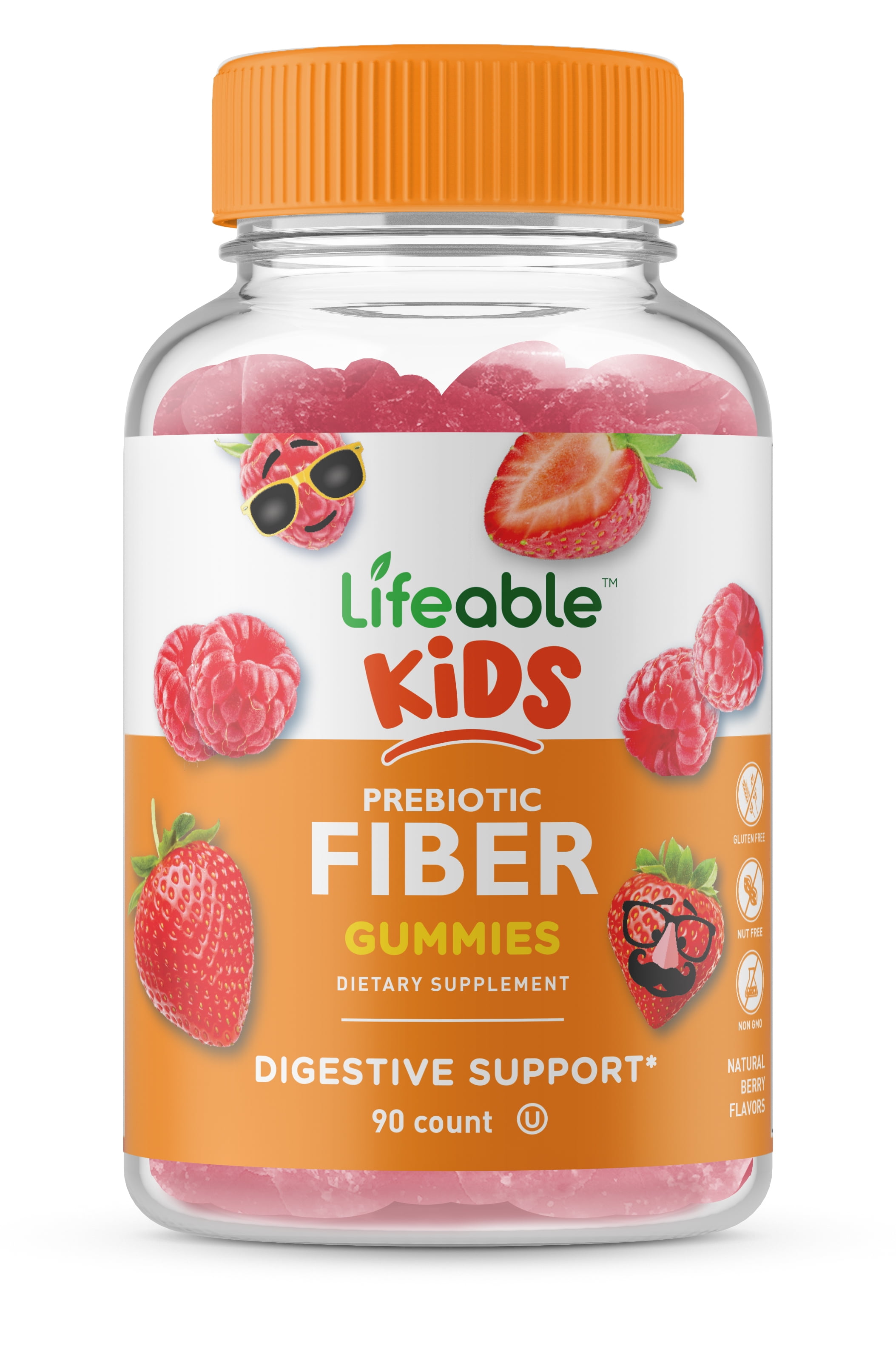 Lifeable Prebiotic Fiber Gummies for Kids, 5g, 90 Count - Walmart.com