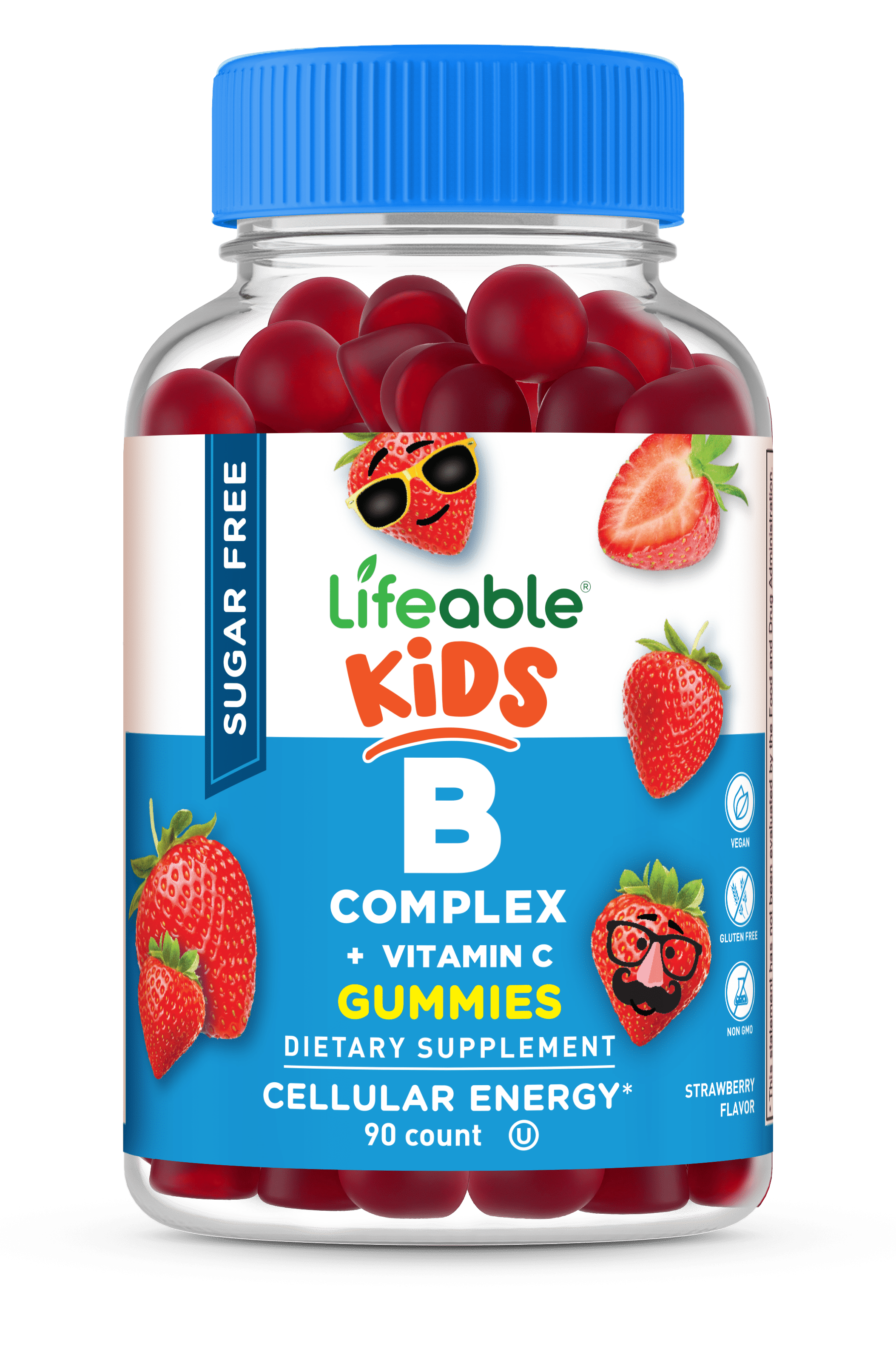 Lifeable Sugar Free B Complex Gummies, 90 ct, with B Vitamins - Walmart.com